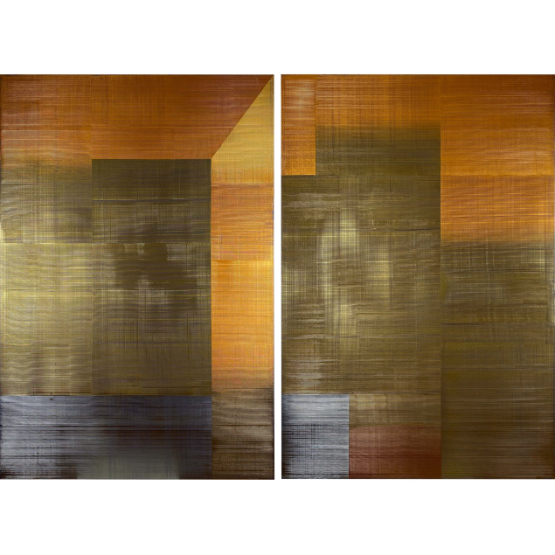 Norberto Carating (b. 1948) - Gold and Bronze (Diptych)