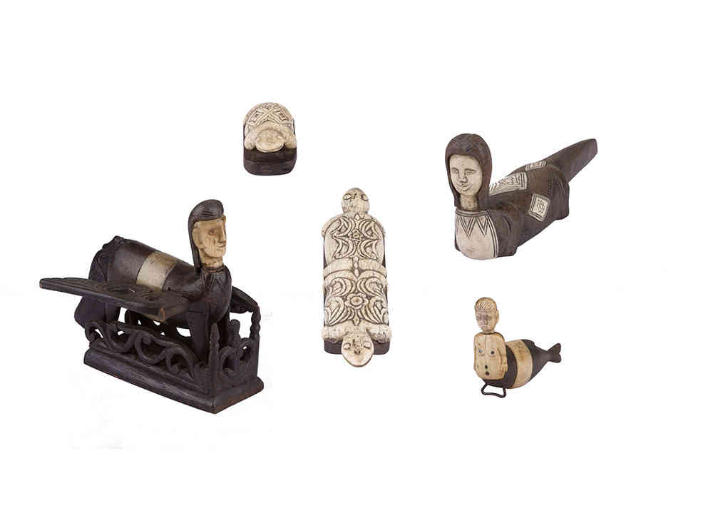 A set of 5 mythological figures - borac, naga, turtle - Maranao people ...