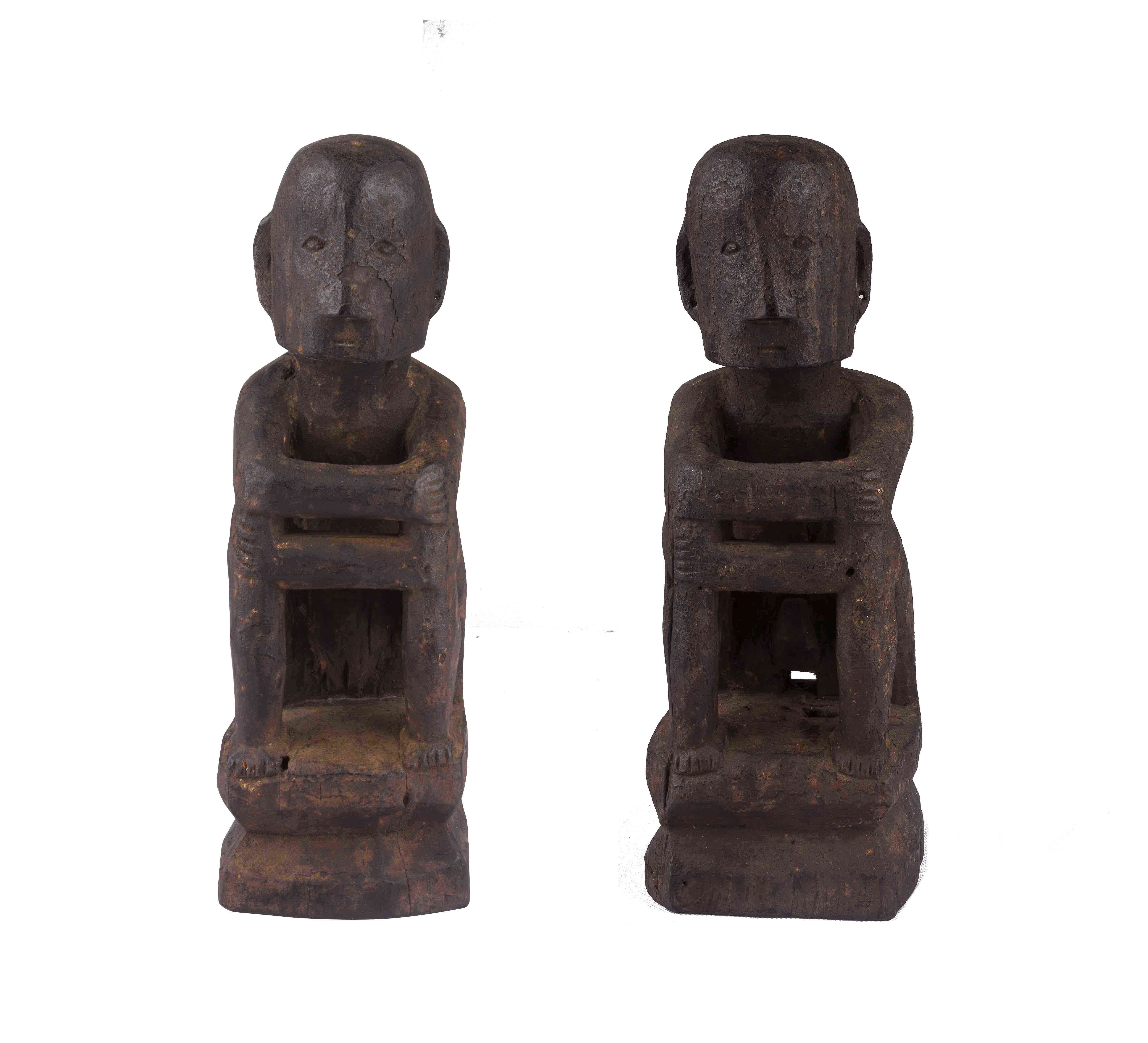 Pair of bulol - Ifugao tribe, North Luzon, Kiangan area