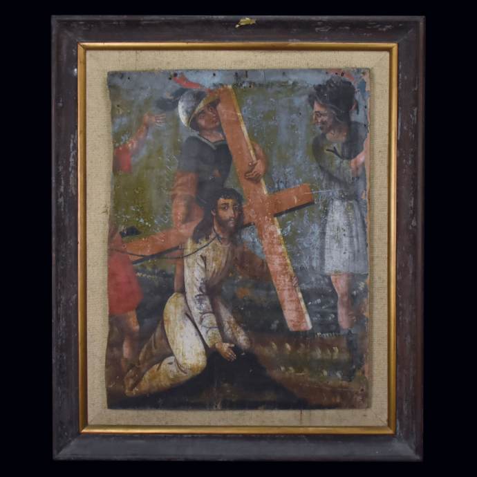 - An evocative ‘Via Crucis’ icon (oil on wood painting)