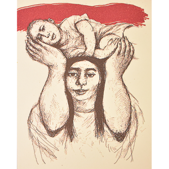 BenCab (b. 1942) - Untitled (Mother & Child)