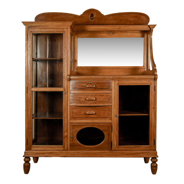 - An inlaid Art Nouveau platera-lansena