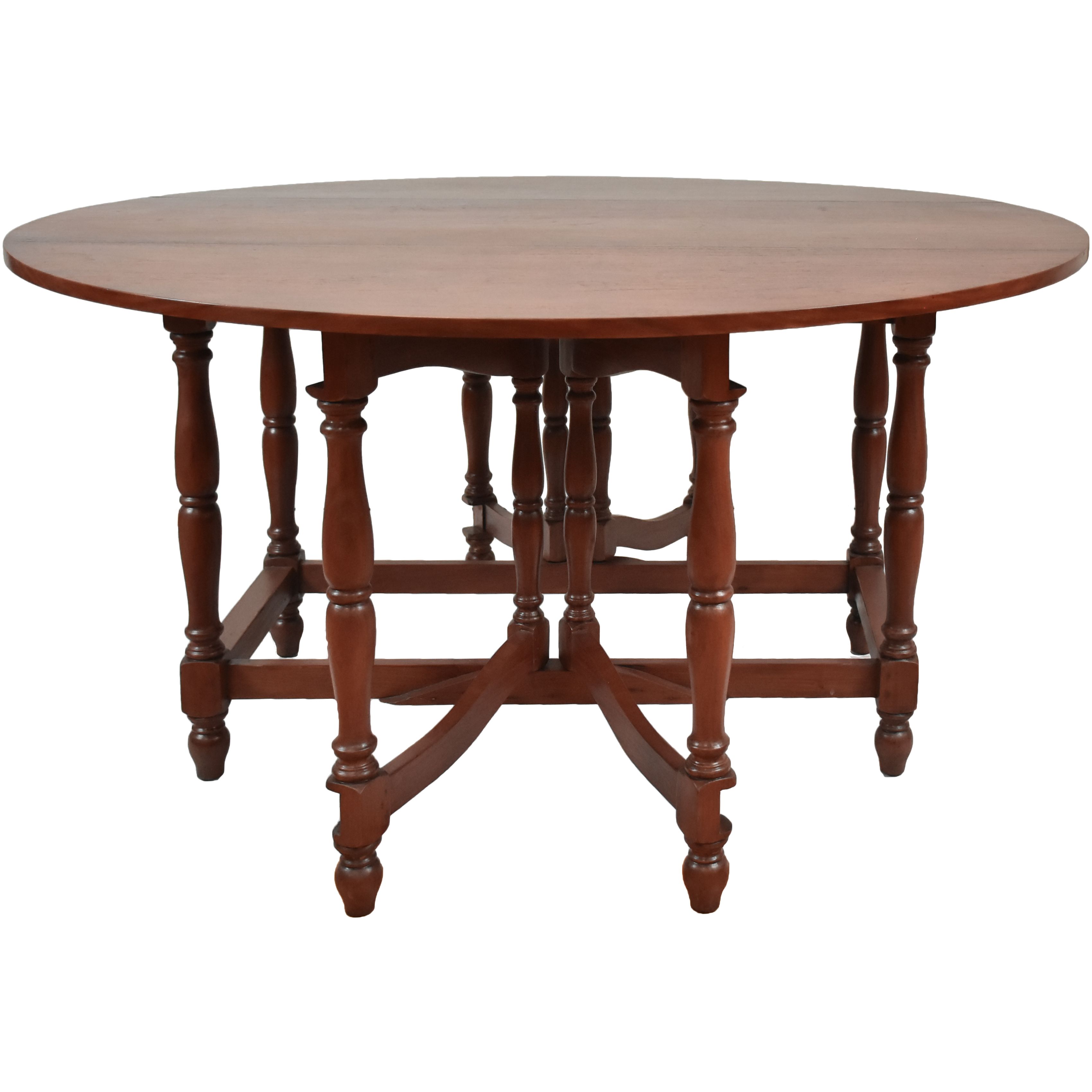 - A Binondo drop-leaf gate-leg dining table