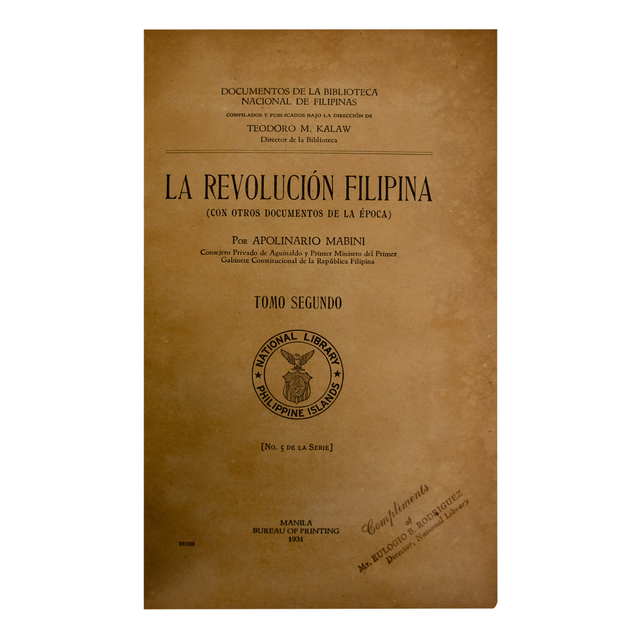 Apolinario Mabini - La Revolucion Filipina 1 & 2
