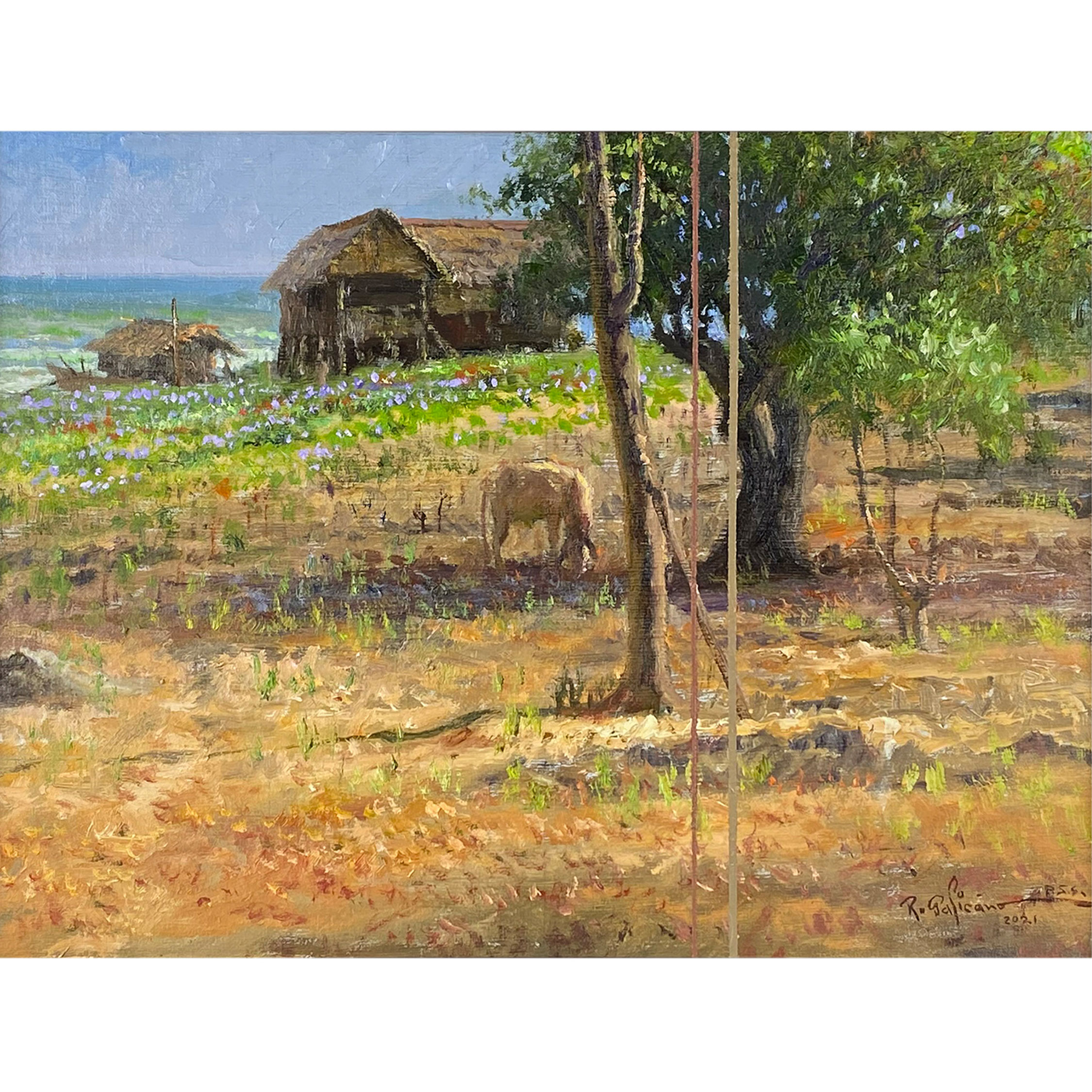 Romulo Galicano (b. 1945) - Summer Afternoon Along the Shore