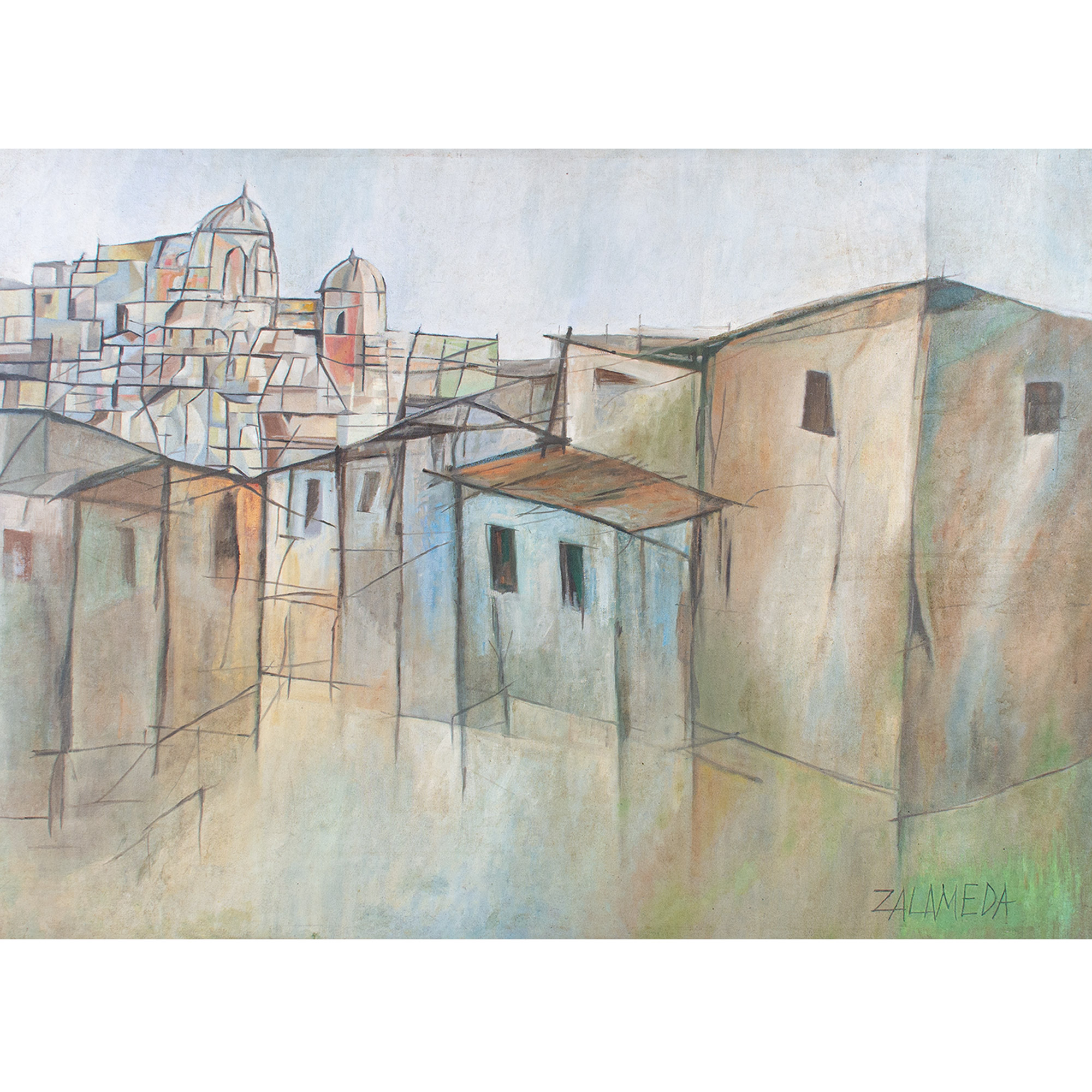 Oscar Zalameda (1930 - 2010) - Untitled (Church)