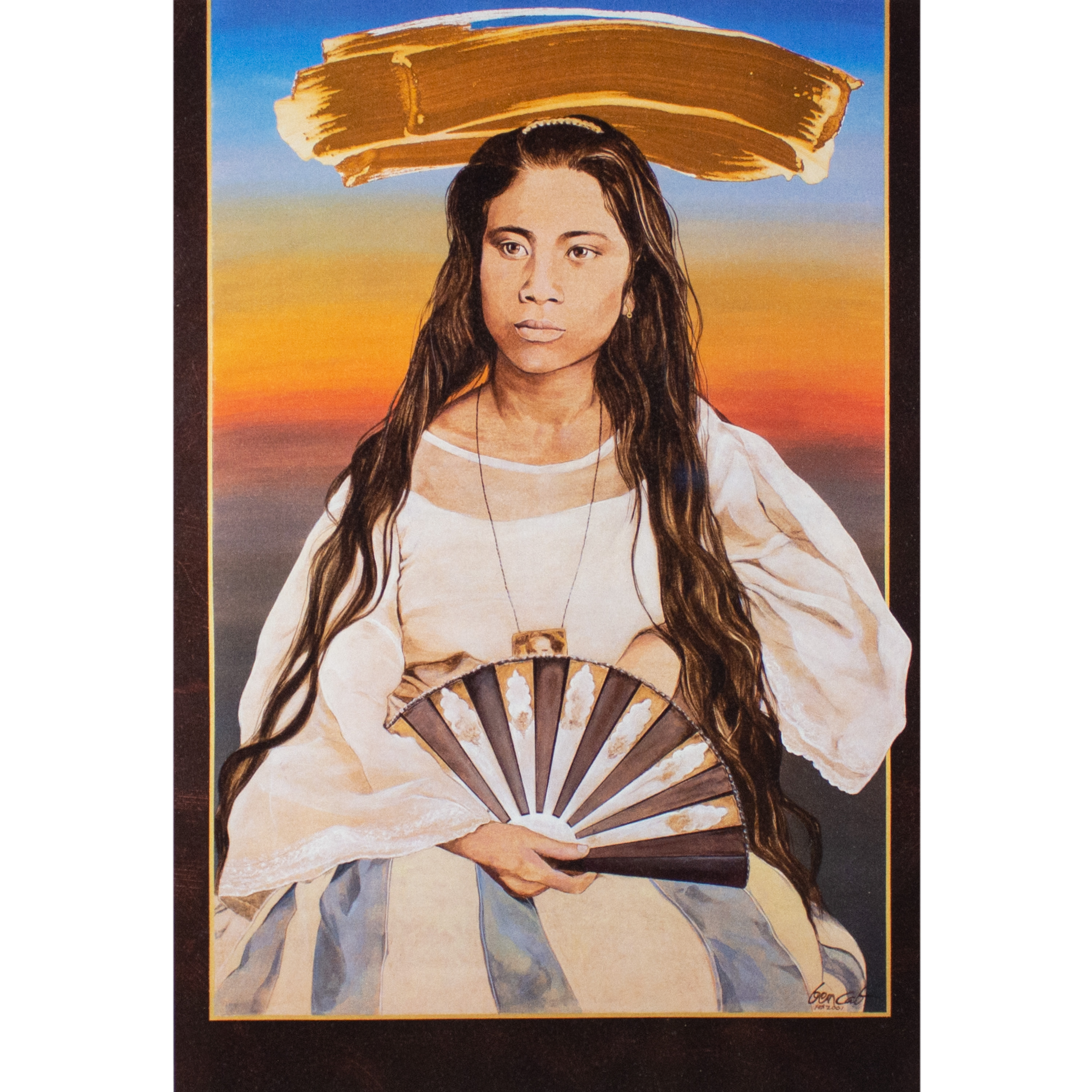 - A framed BenCab offset lithographic reproduction