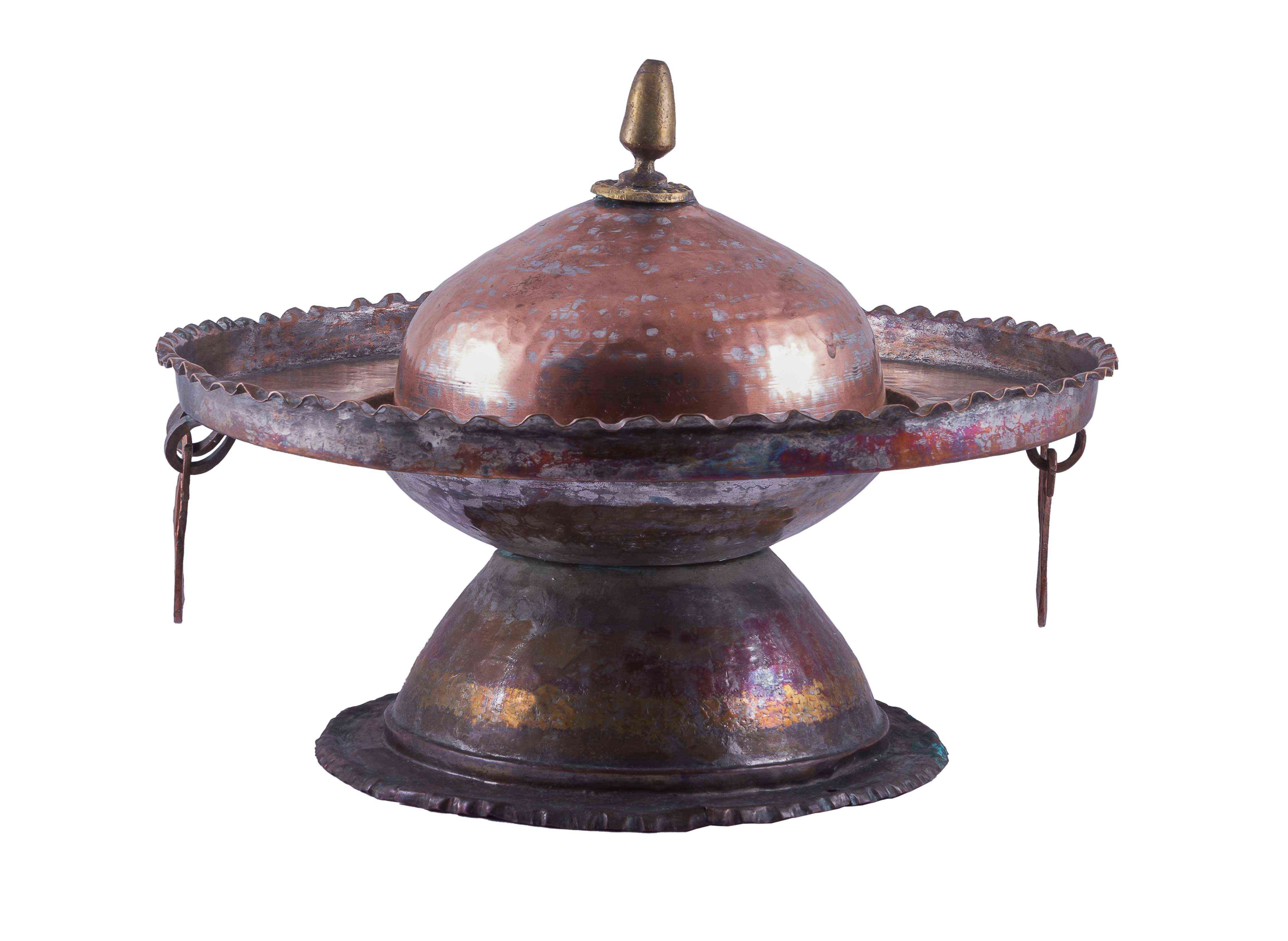 A copper brazier