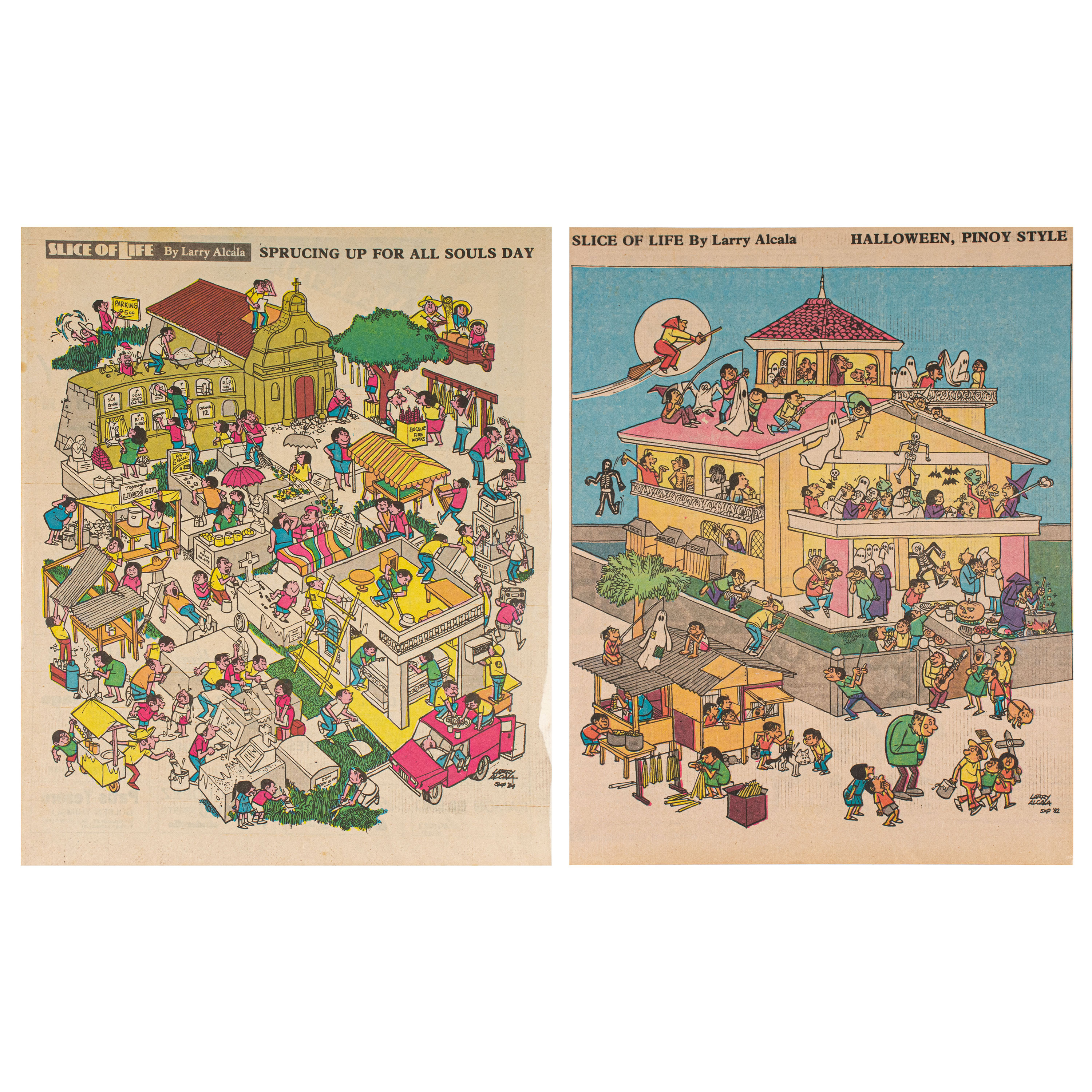 Larry Alcala (1926 - 2002) - Halloween, Pinoy style / Sprucing up for ...