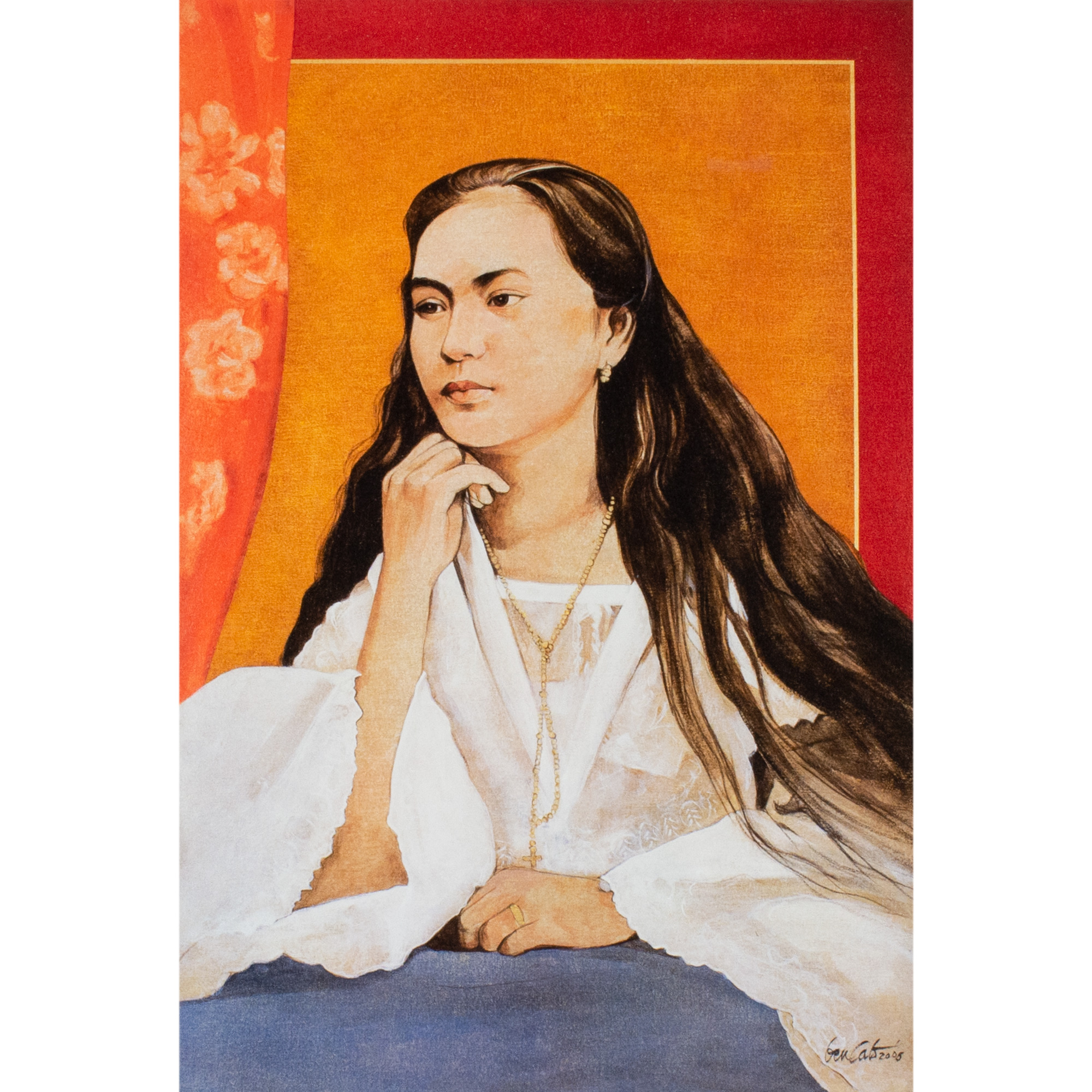 - A framed BenCab offset lithographic reproduction