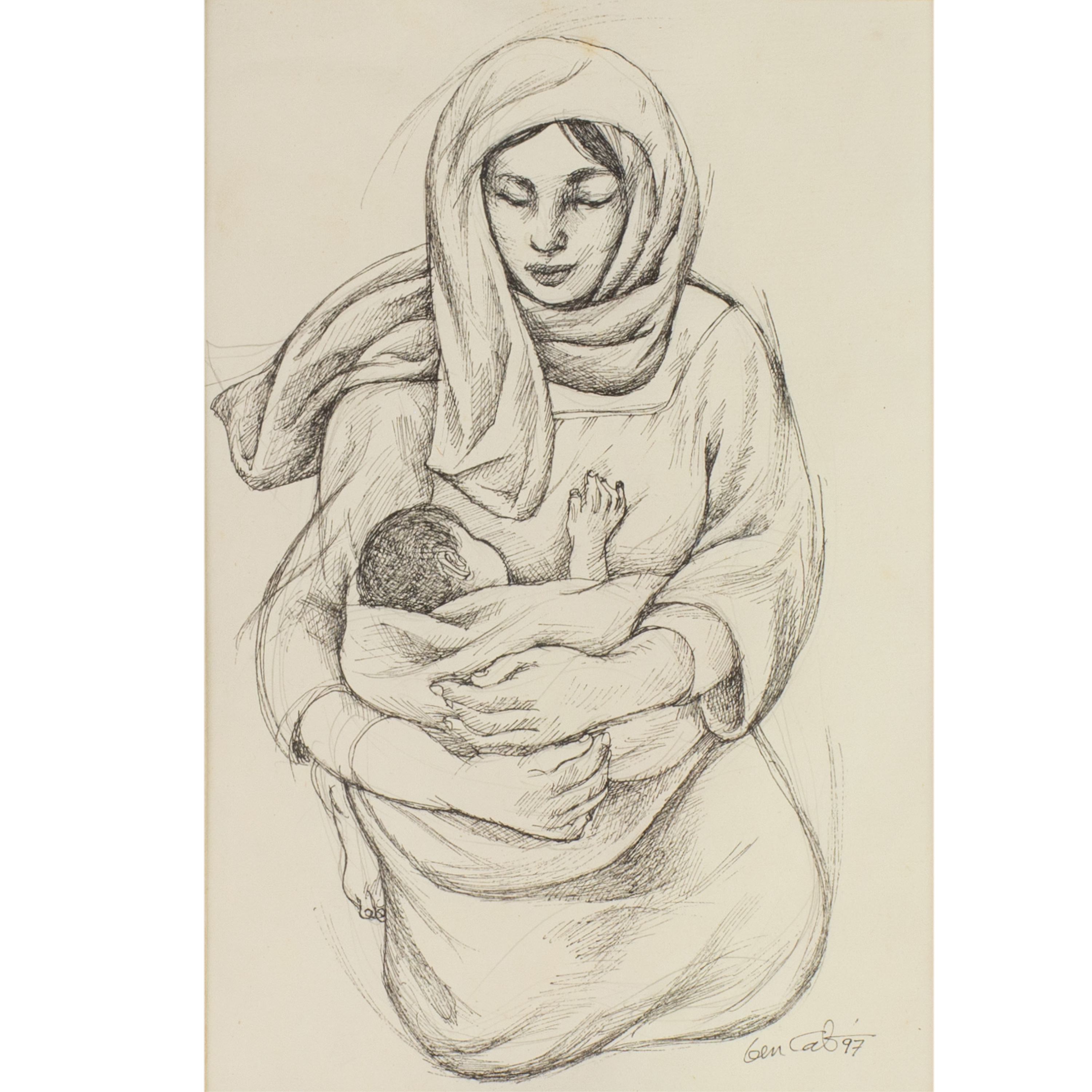 BenCab (b. 1942) - Mother and Child
