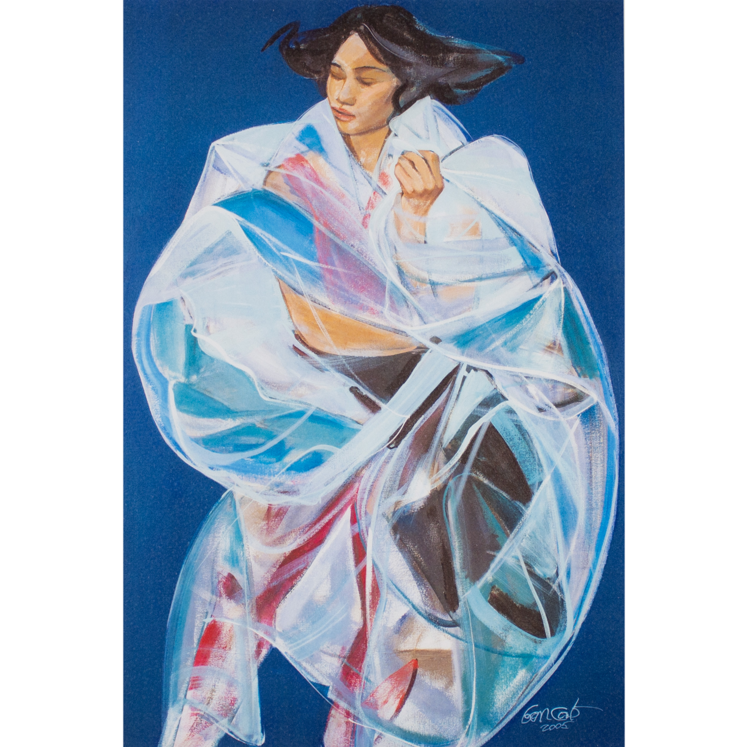 - A framed BenCab offset lithographic reproduction