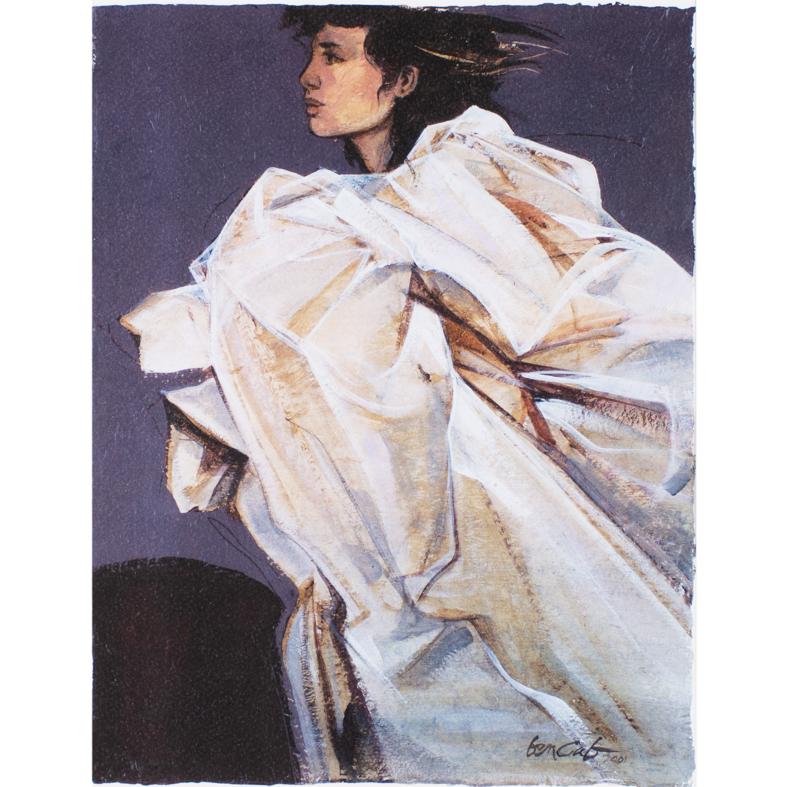 - A framed BenCab offset lithographic reproduction