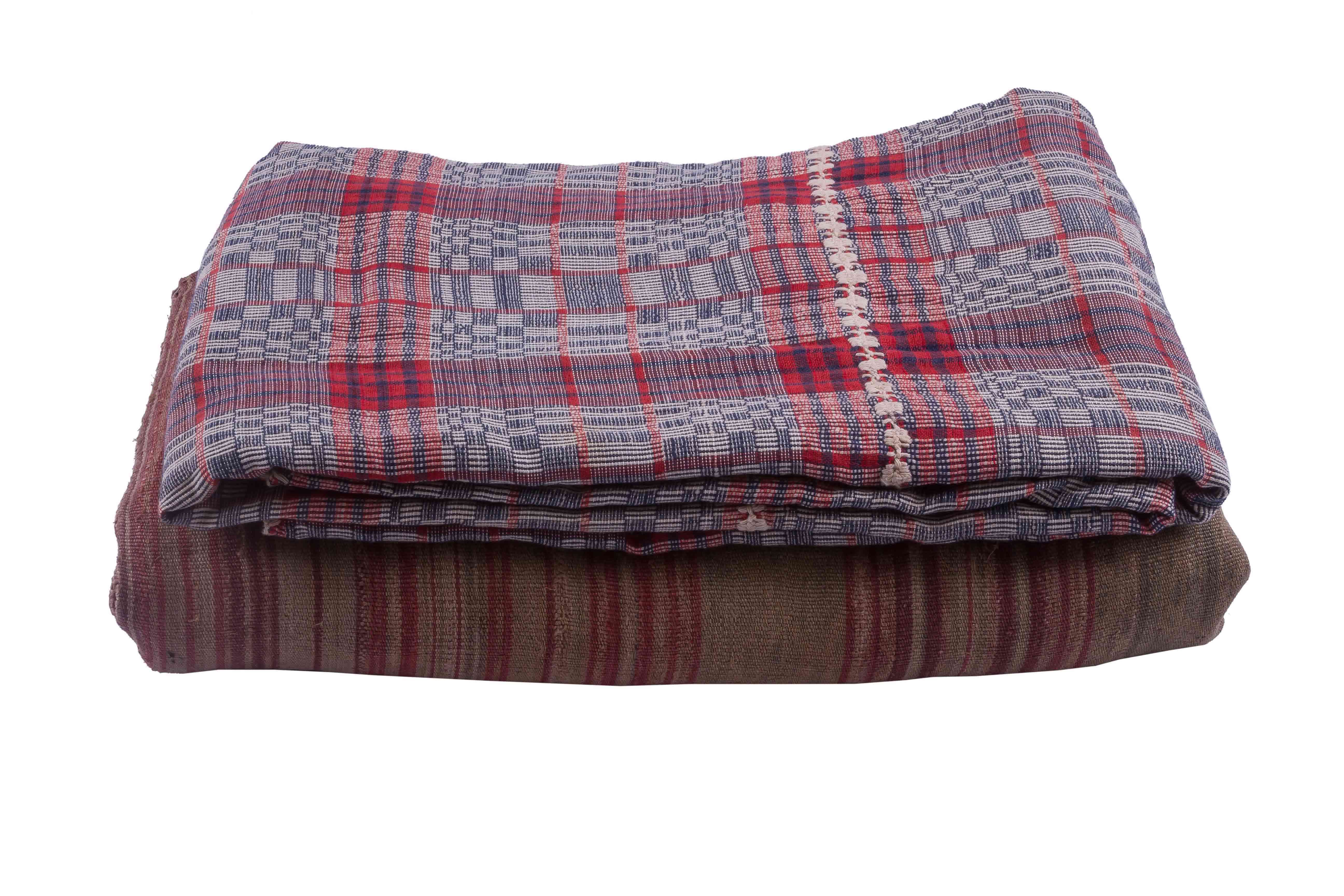 A lot of two tribal blankets