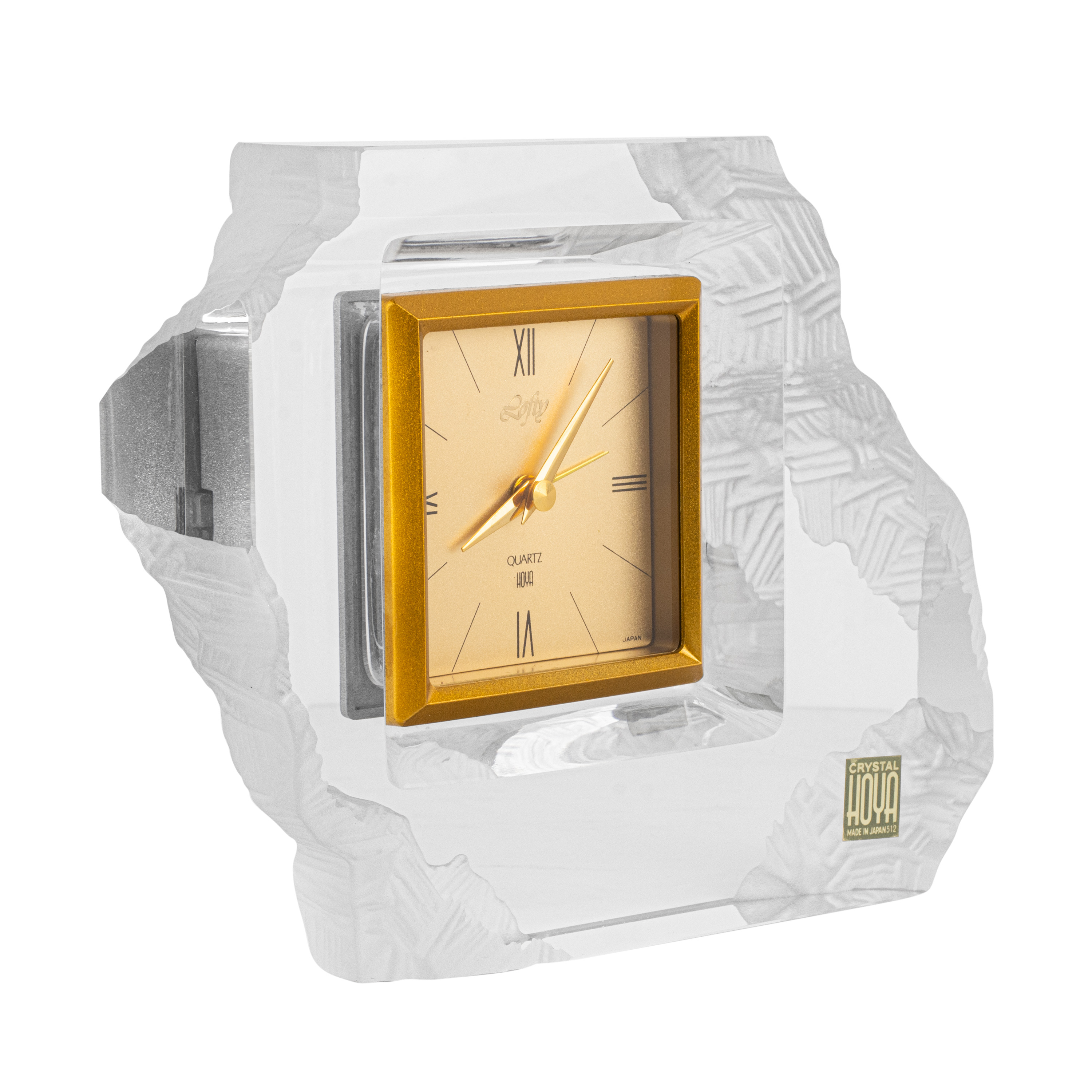 Hoya - A crystal table clock