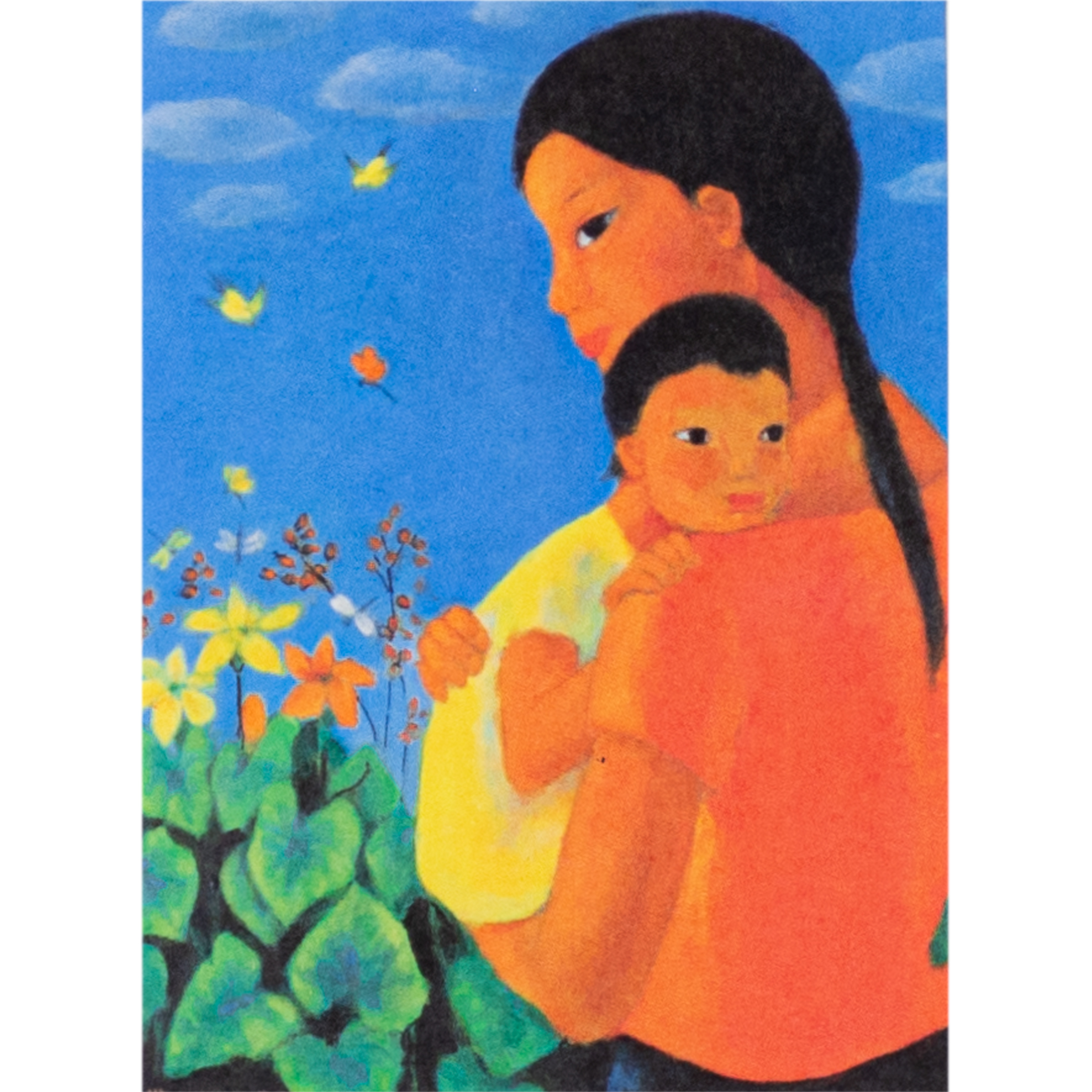 - A framed Anita Magsaysay-Ho 'Mother and Child' offset lithographic ...