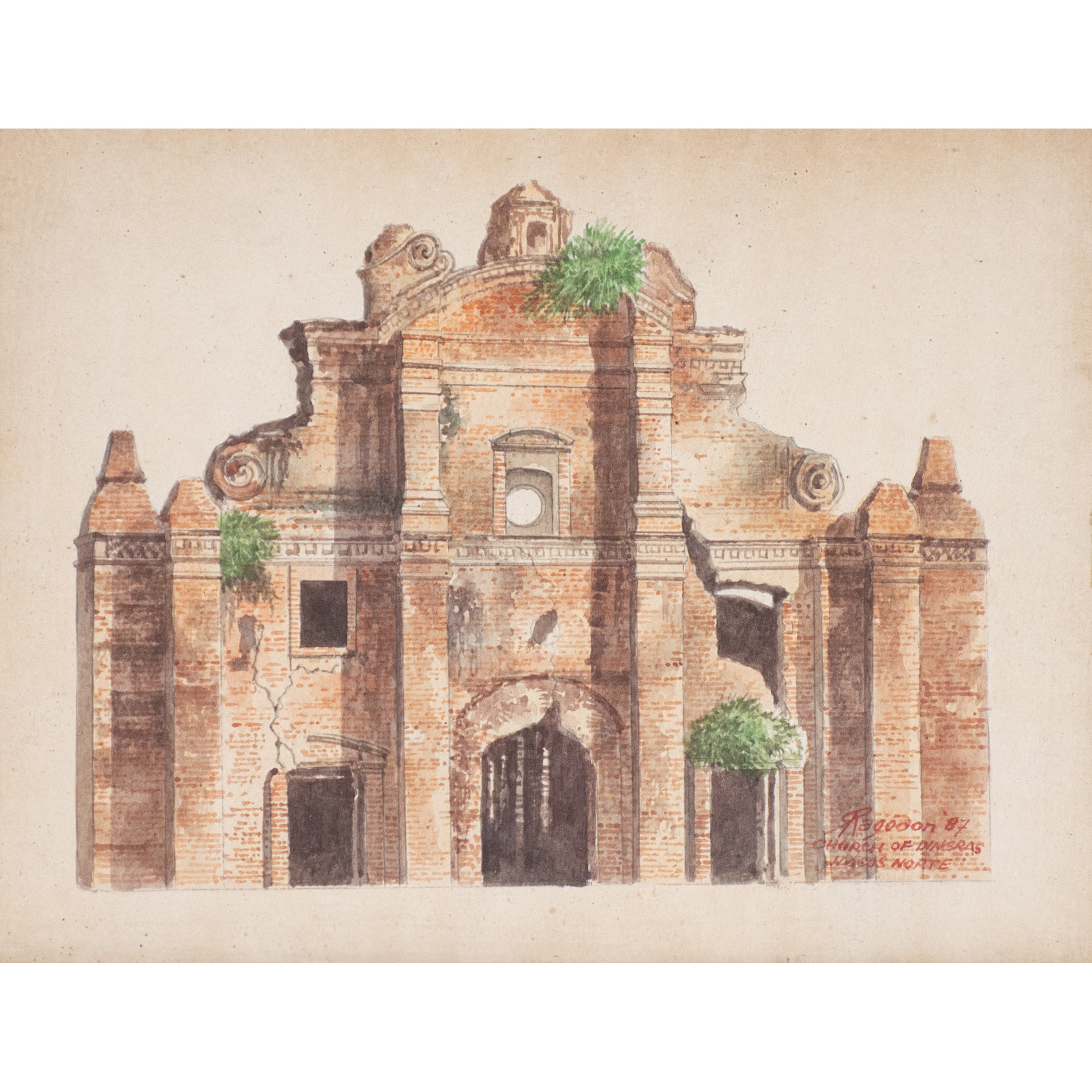 Rodolfo Ragodon (1929 - 2001) - Church of Dingras, Ilocos Norte