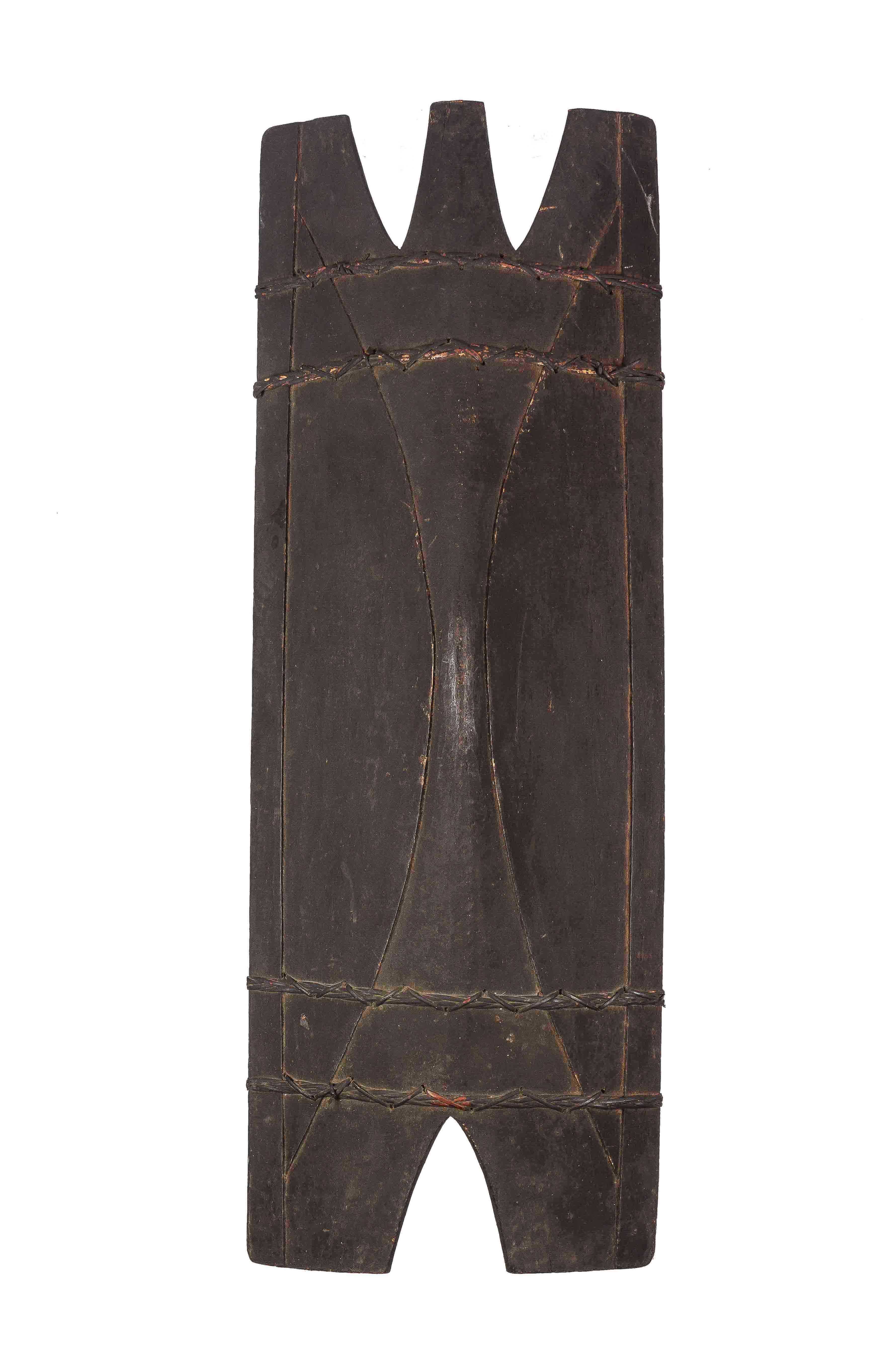 A wooden shield - Kalasag - Bontoc, Mountain Province, North Luzon