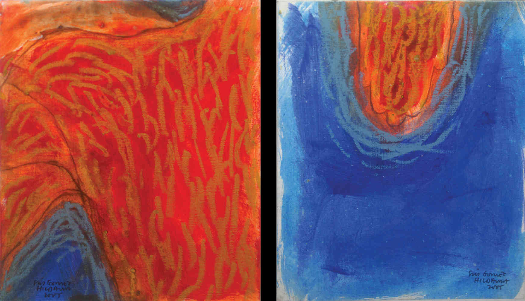 Sid Gomez Hildawa - A pair of untitled paintings