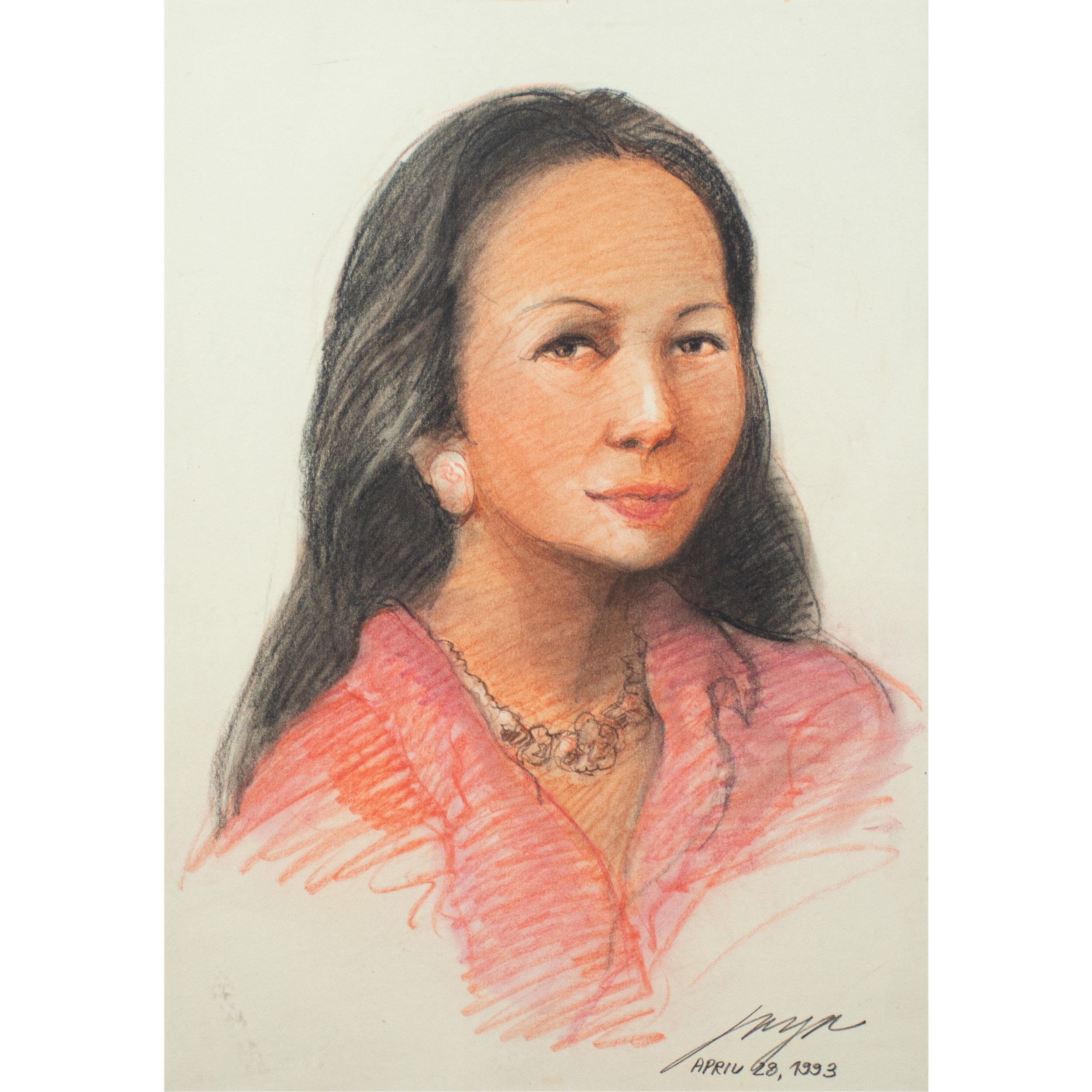 Jose Joya (1931 - 1995) - Untitled (Portrait of a Woman)