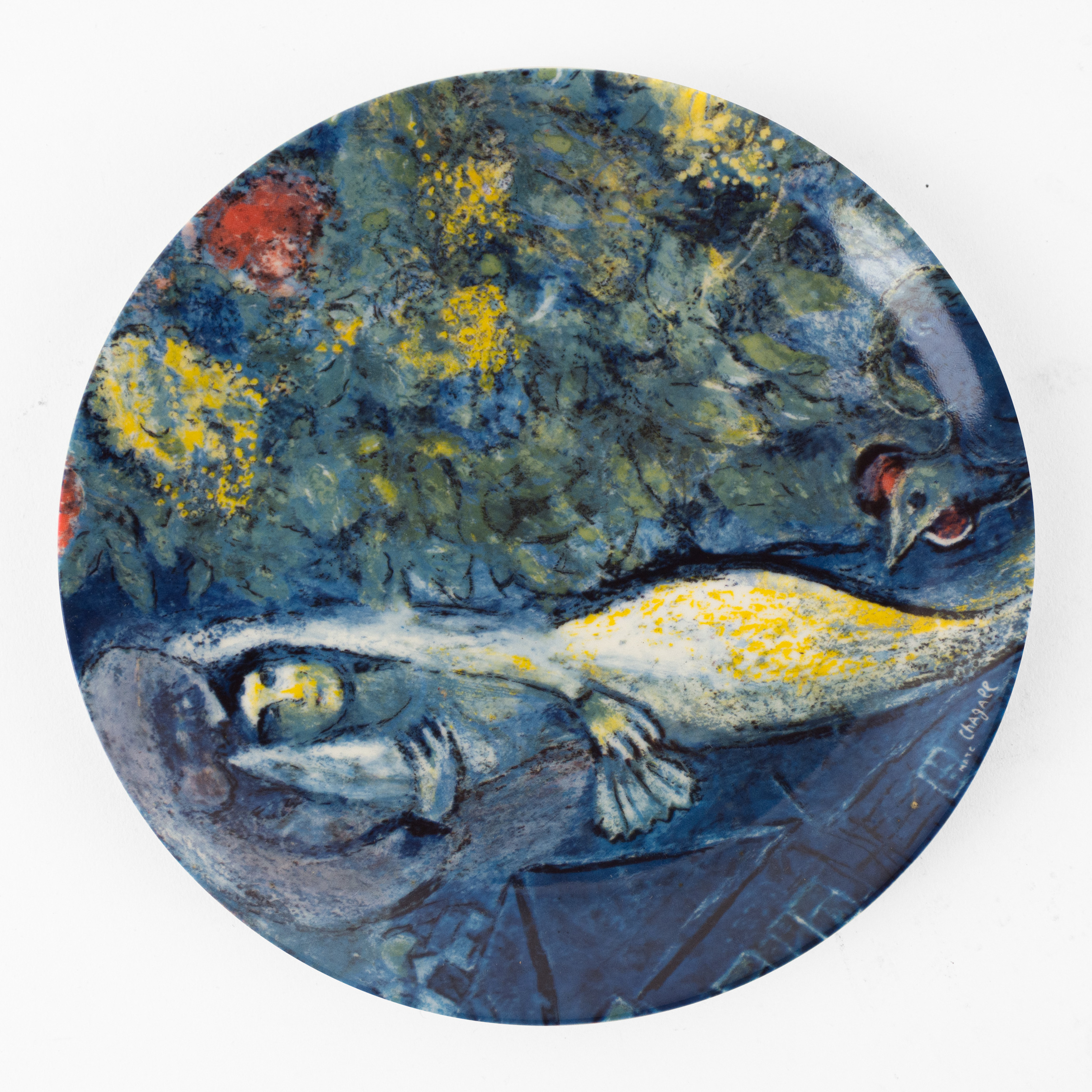 Georg Jensen - A limited edition Marc Chagall 'The Lovers' plate
