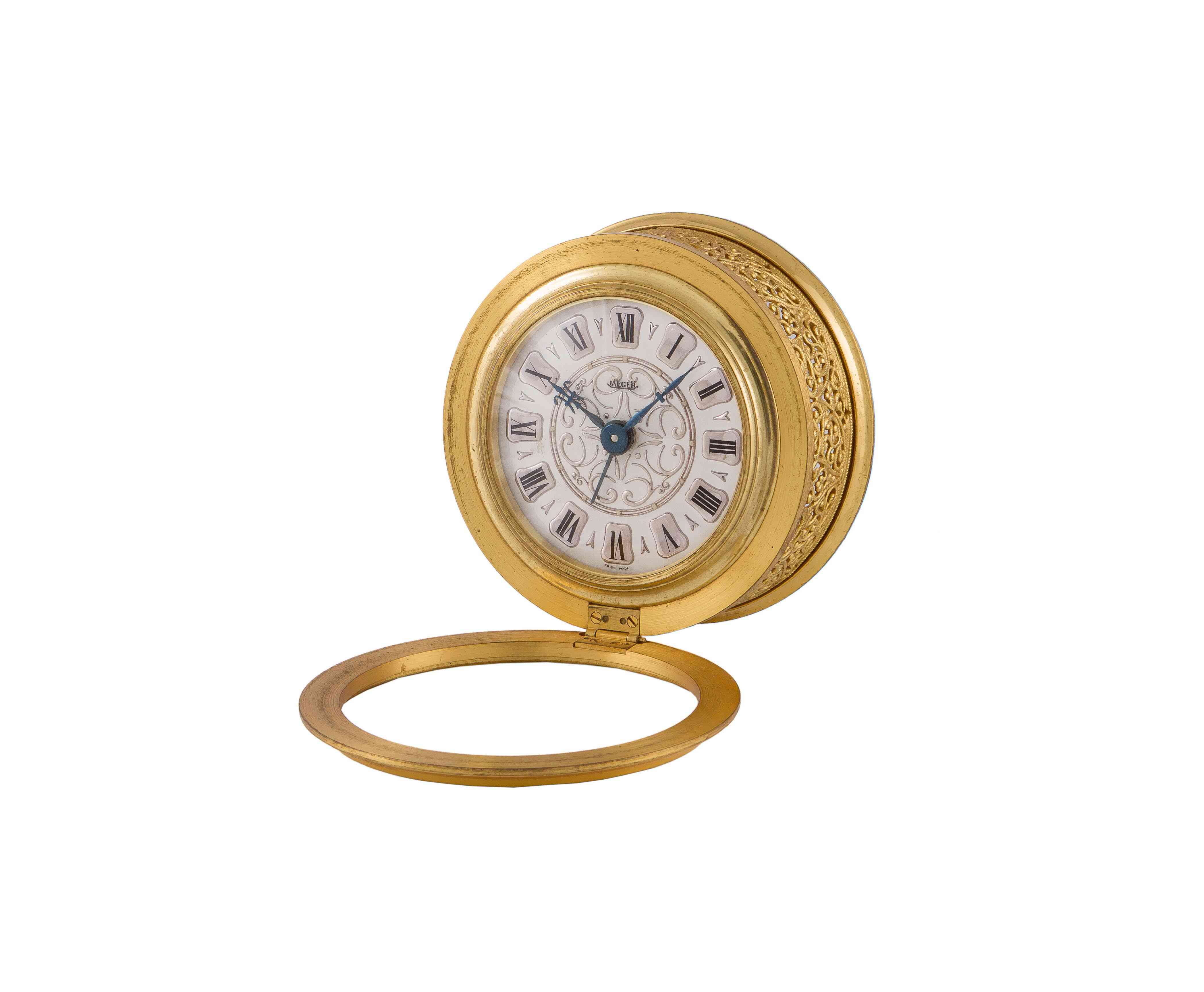 JAEGER LeCOULTRE - Brass Alarm Clock, 75mm