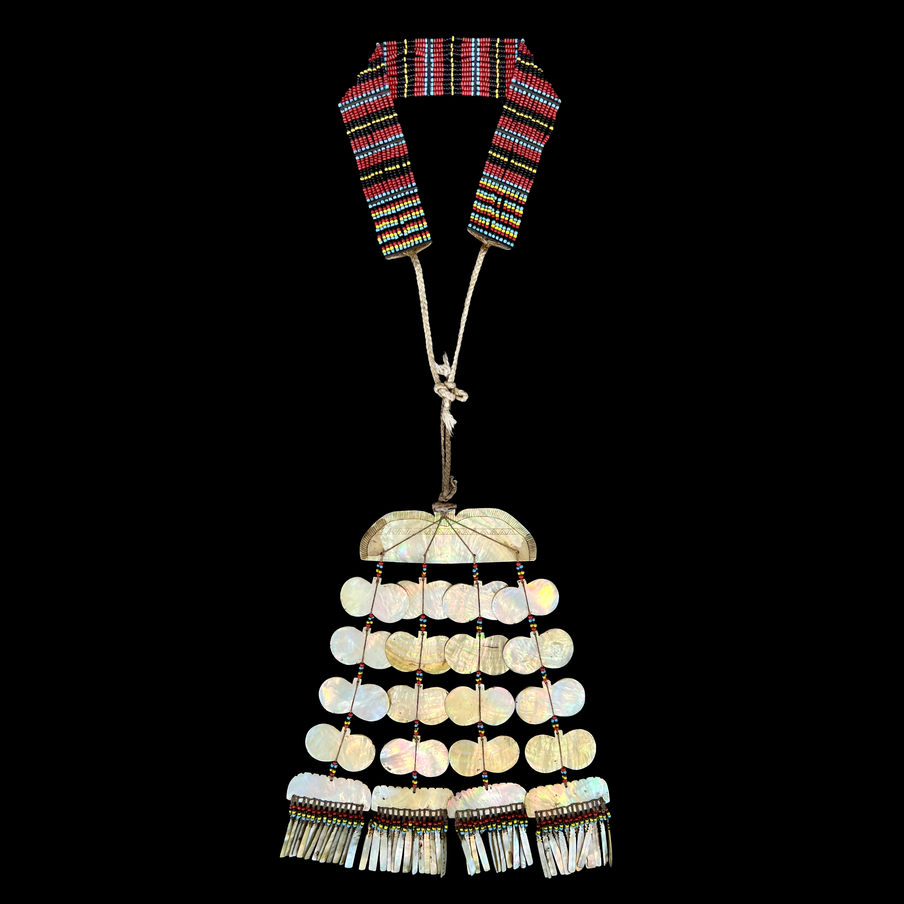 - A mother-of-pearl shell Sipattal neck and chest ornament worn only by ...