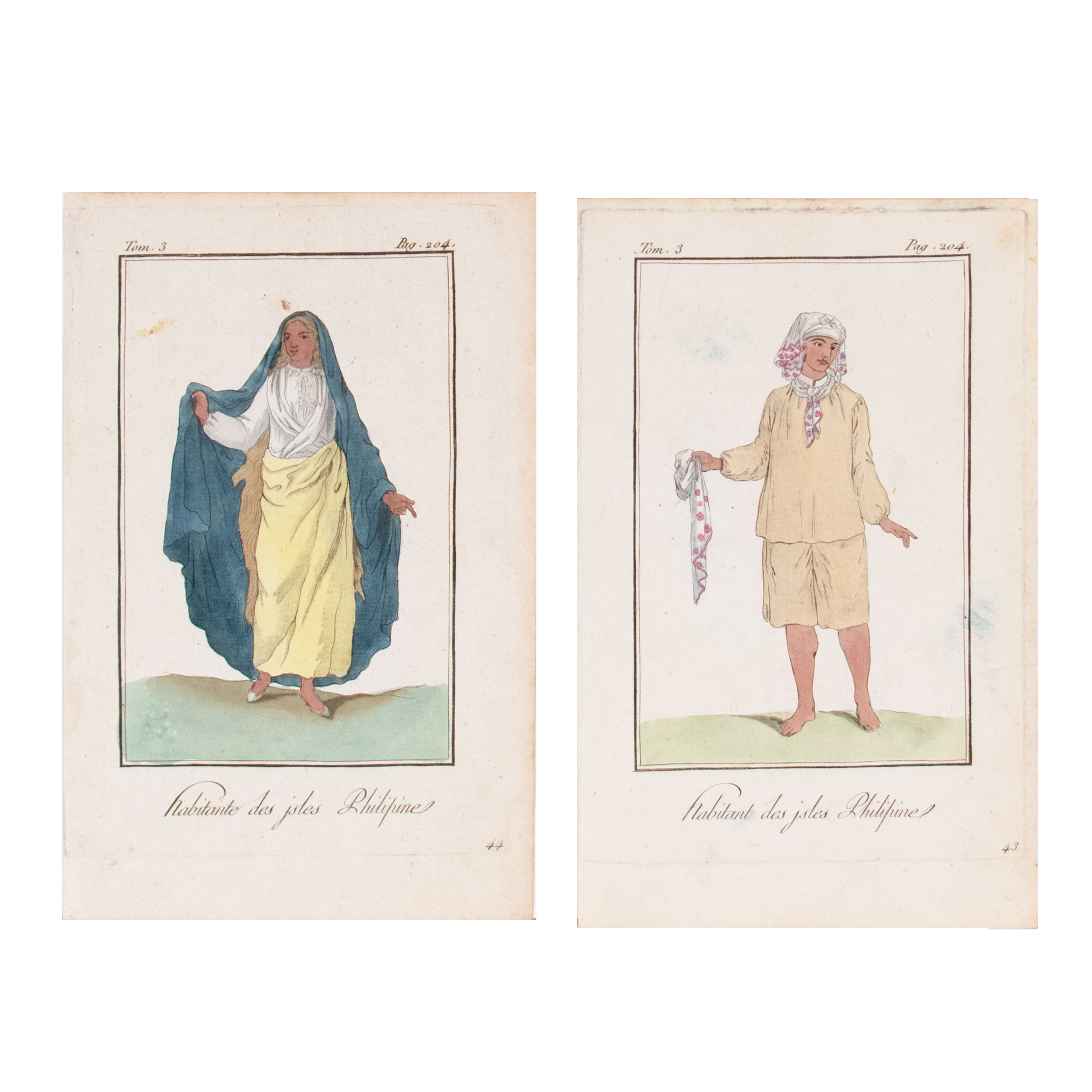 Jacques Grasset Saint-Sauveur (1757-1810) - Femme & Habitant des Isles ...