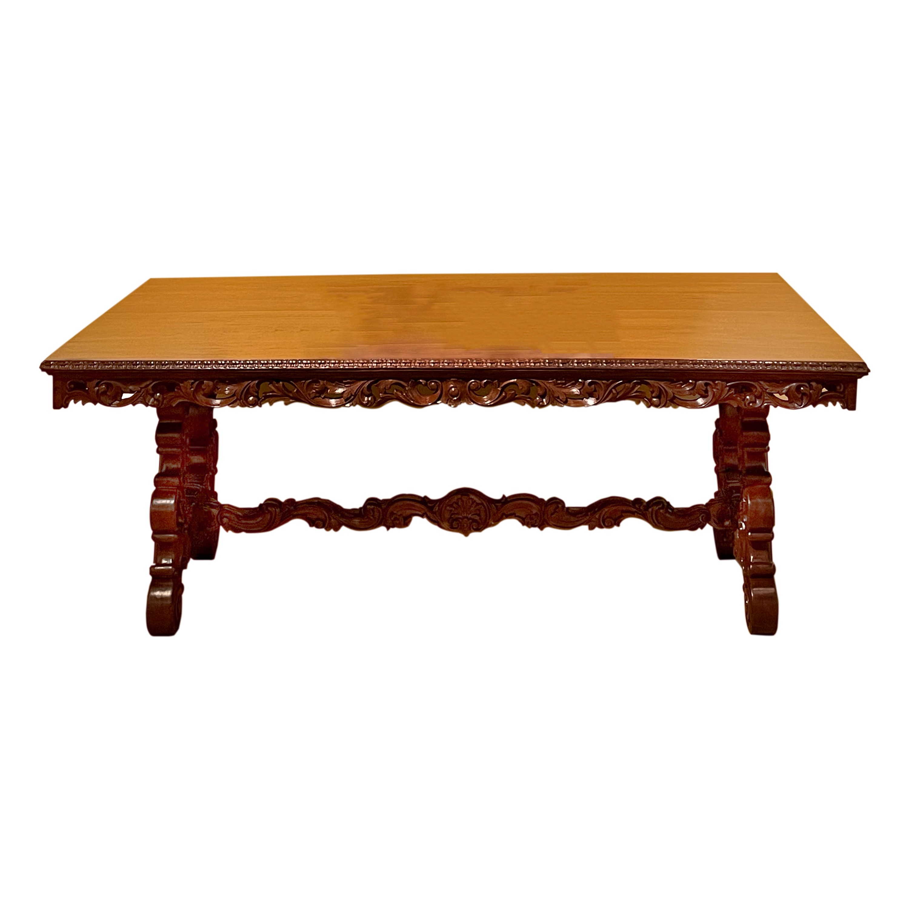 - A Rococo dining table