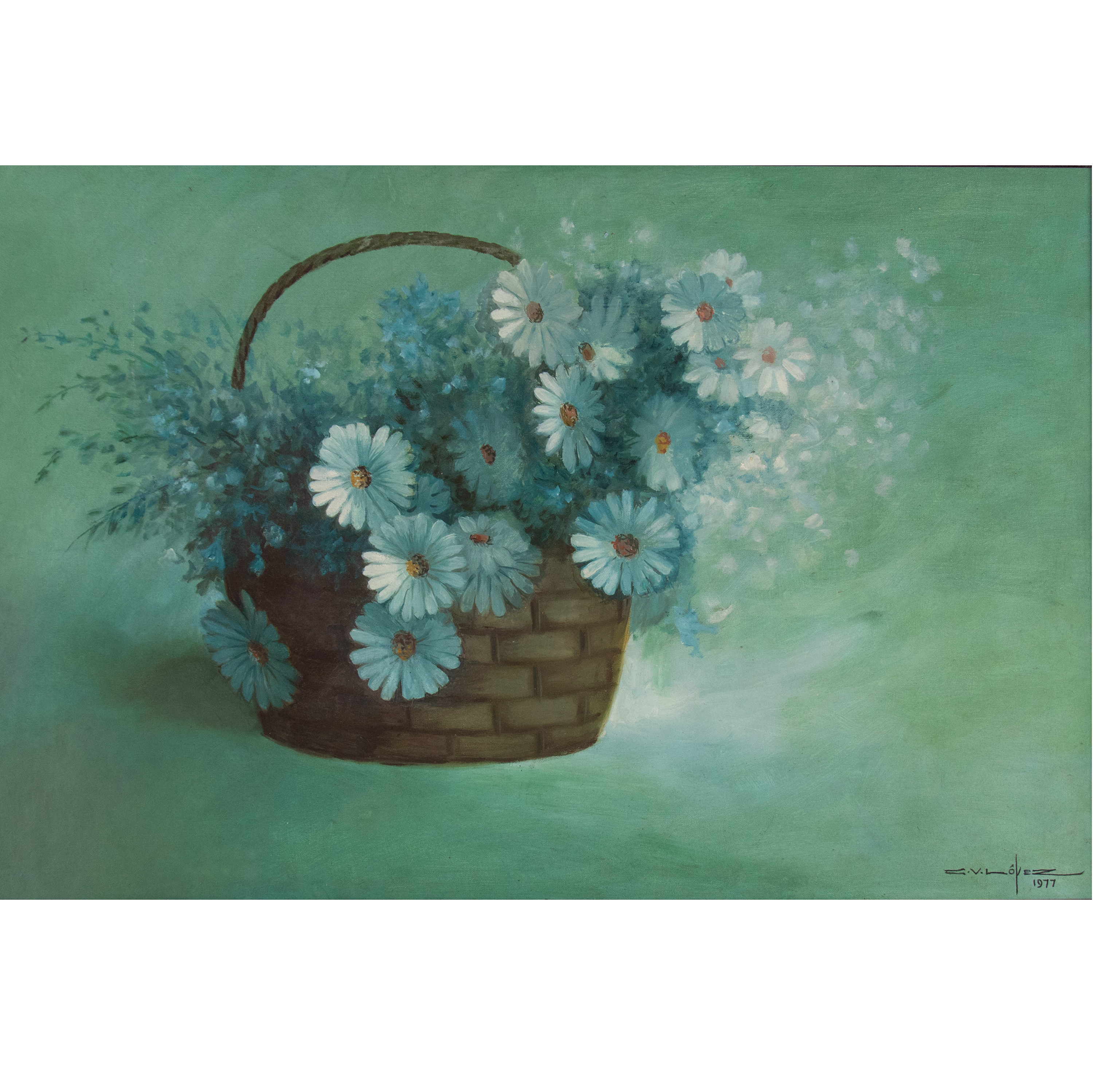 Crispin Villafuerte Lopez (1903 - 1985) - Untitled (Flowers)