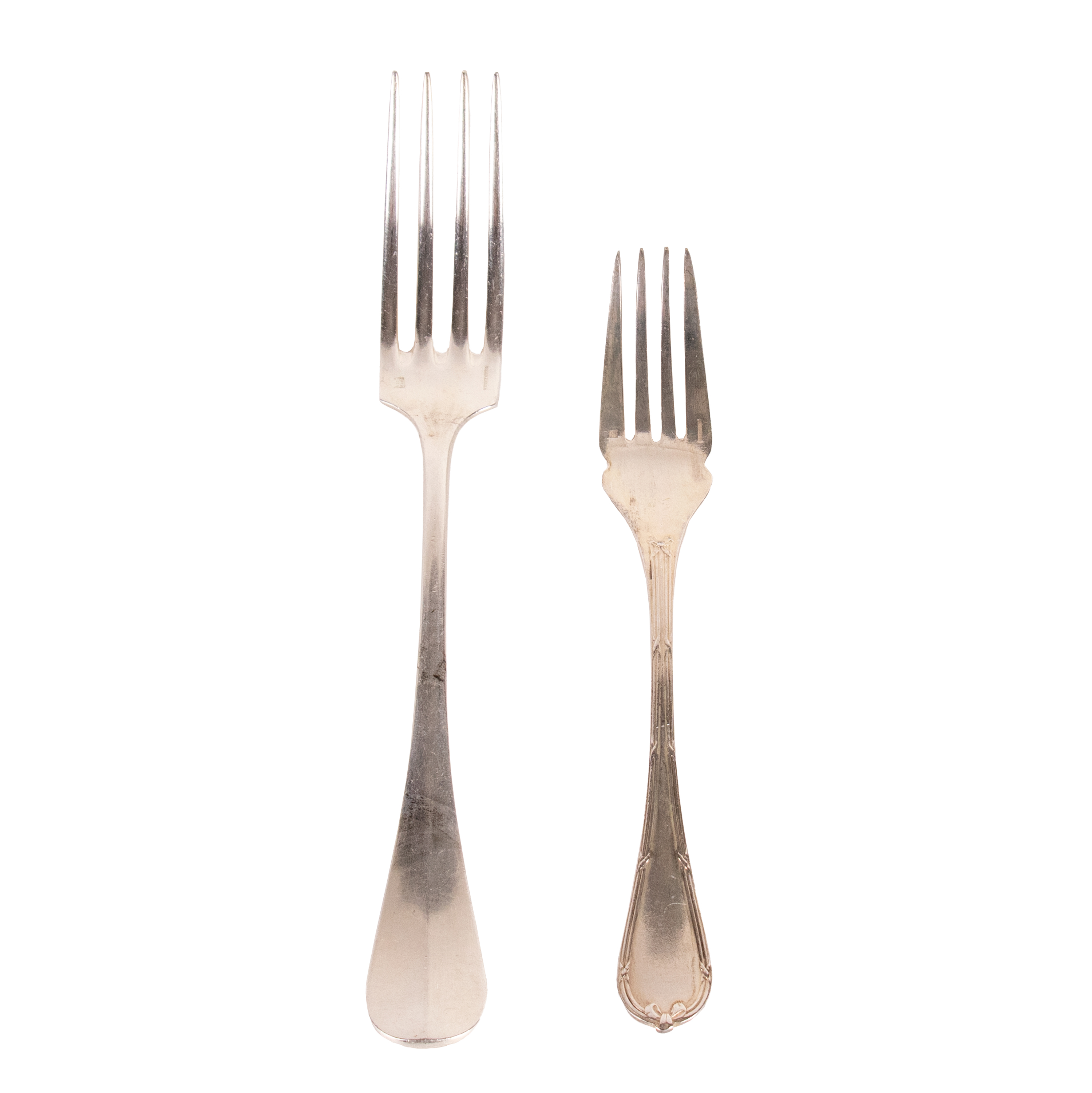 - A set of 26 piece silver forks
