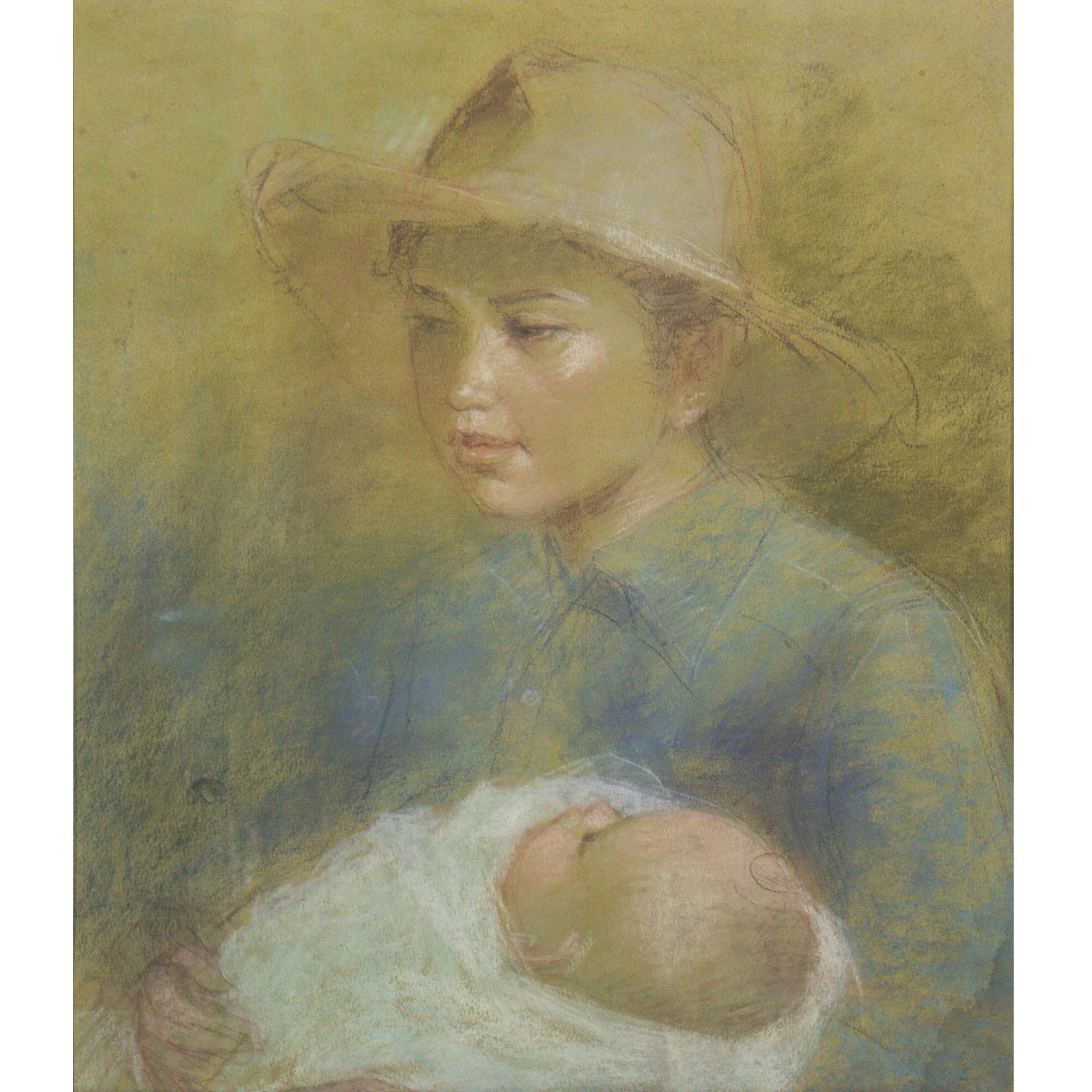 Greg Bolaños (b. 1937) - Untitled (Child and Baby)