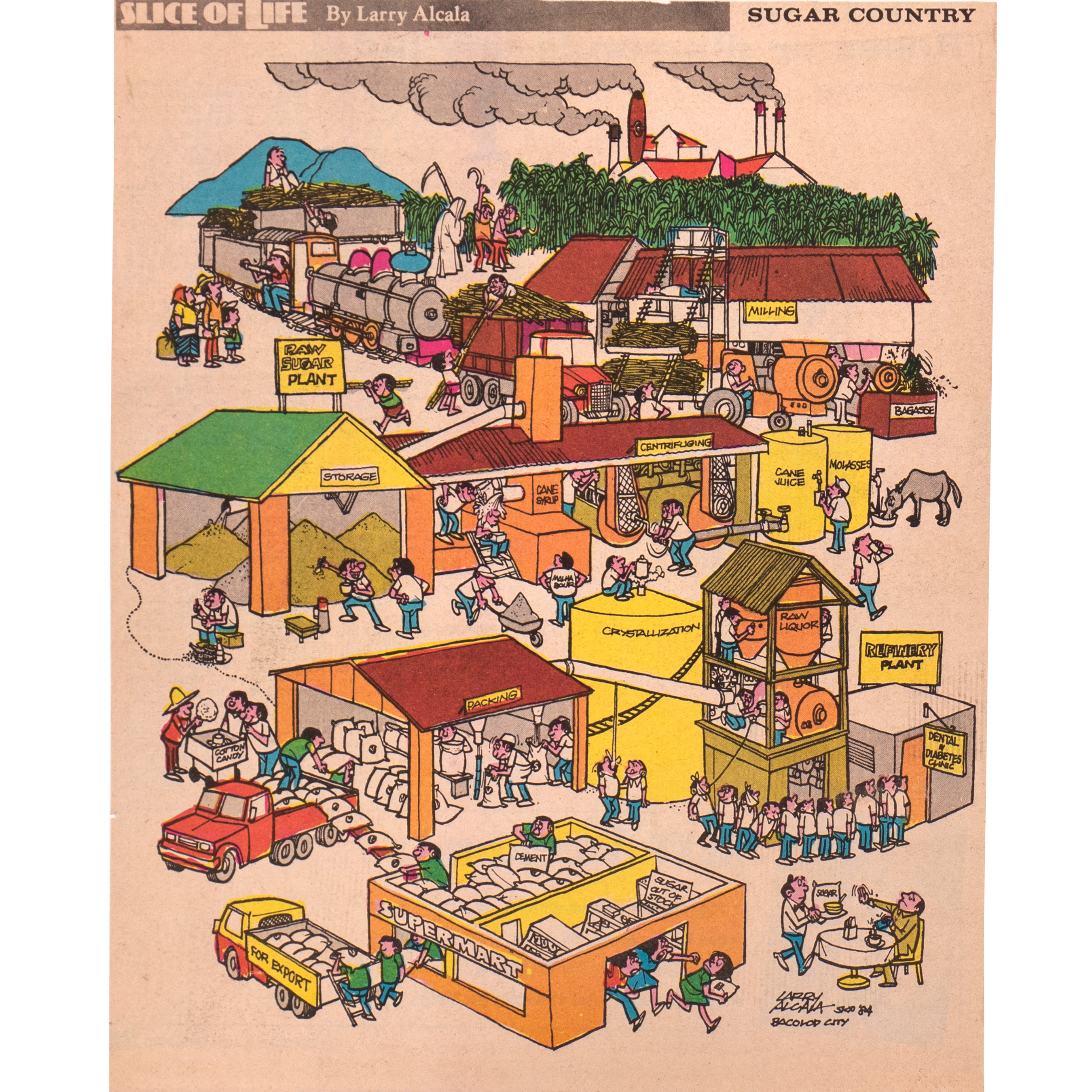 Larry Alcala (1926 - 2002) - Sugar Country (A Slice of Life by Larry ...