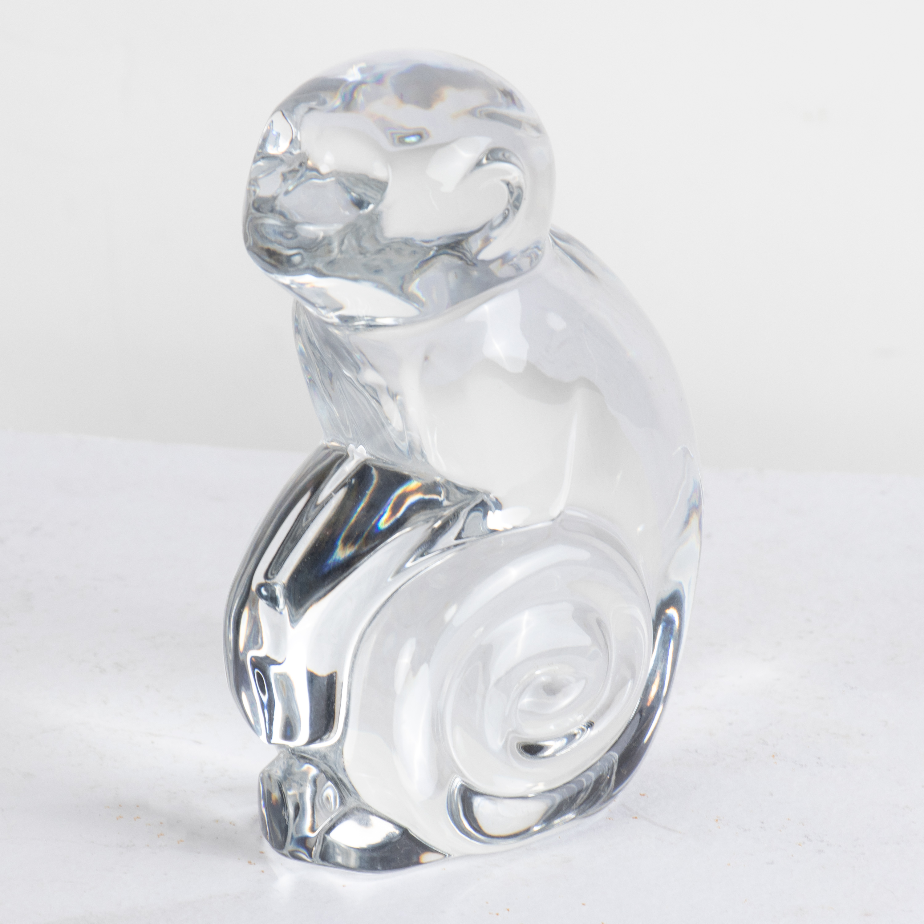 Katherine De Sousa for Val St. Lambert - A monkey figurine paperweight ...
