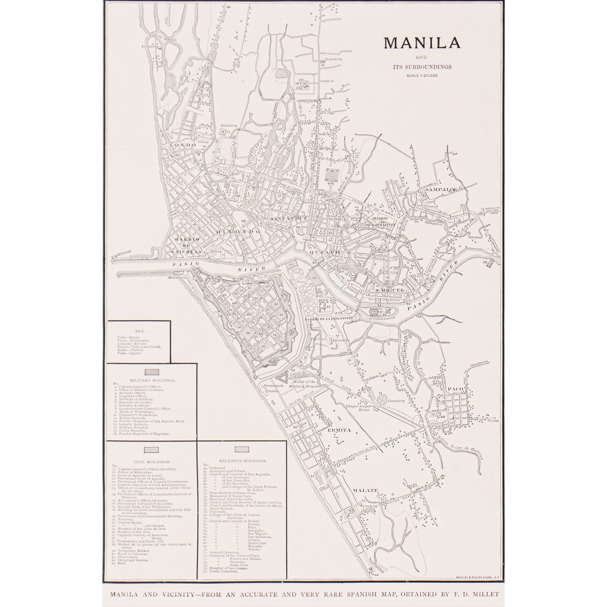 - Manila and Its Surroundings, Spanish-American period city plan of ...