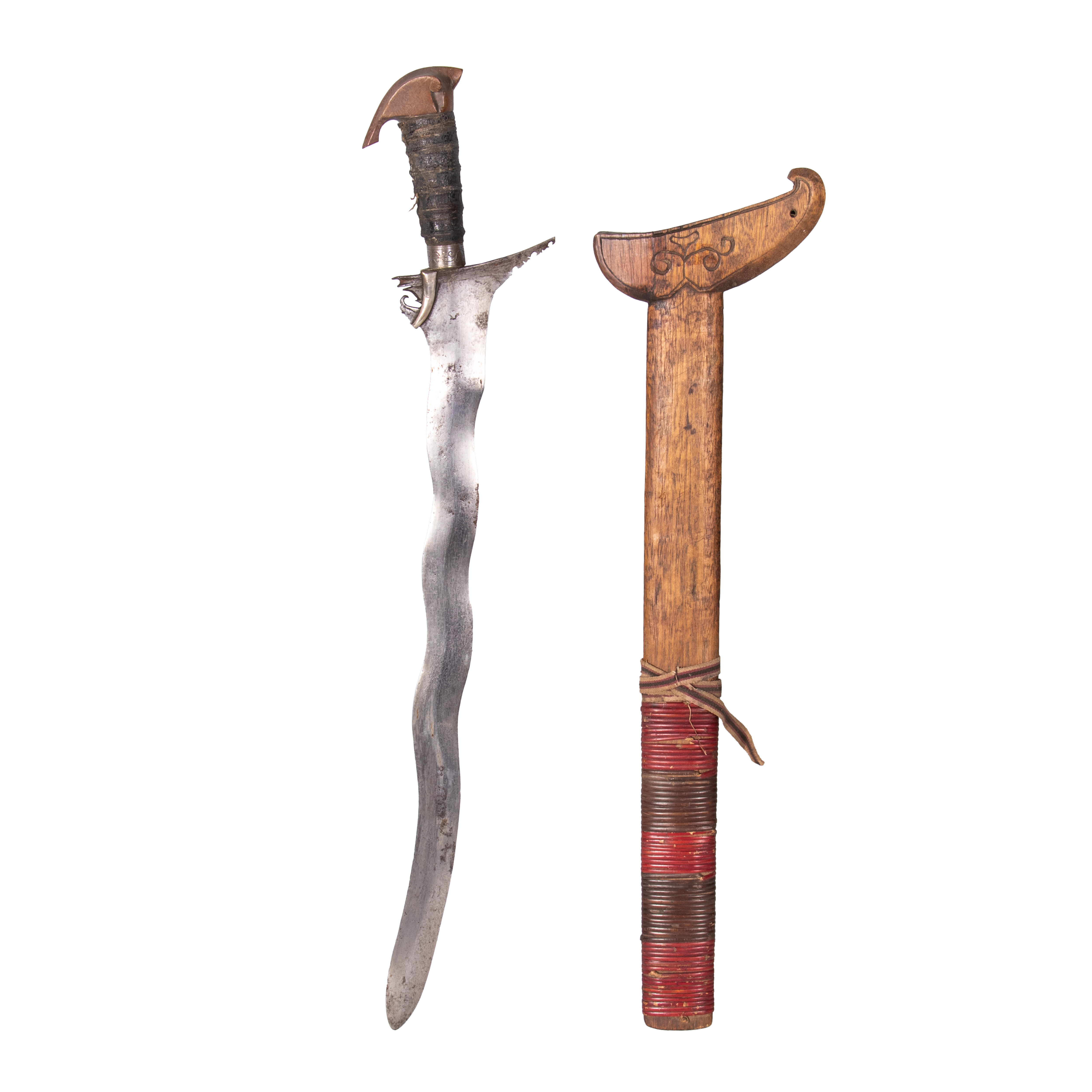 - A fine sundang with original scabbard