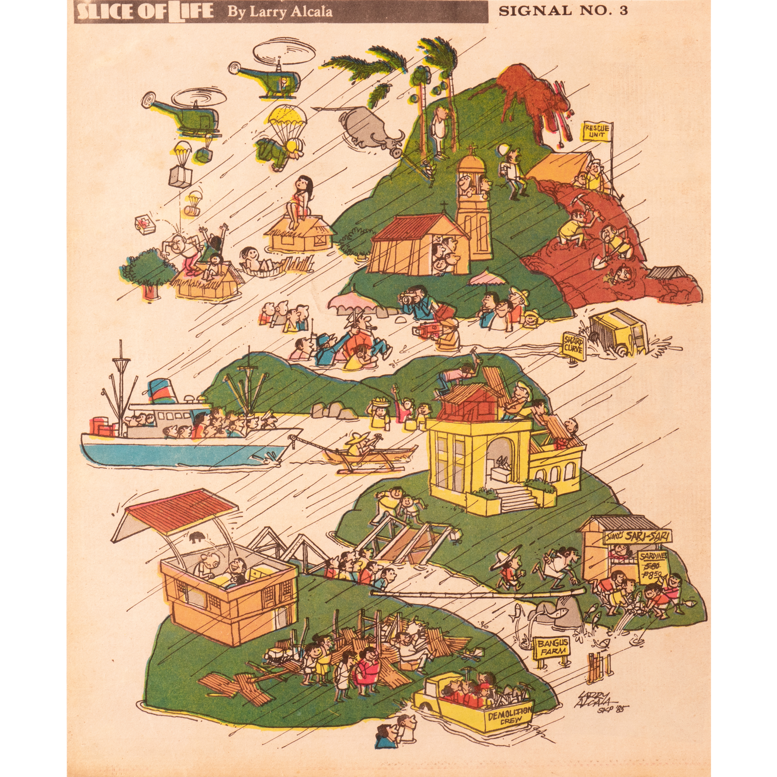 Larry Alcala (1926 - 2002) - Signal No. 3 (A Slice of Life by Larry Alcala)