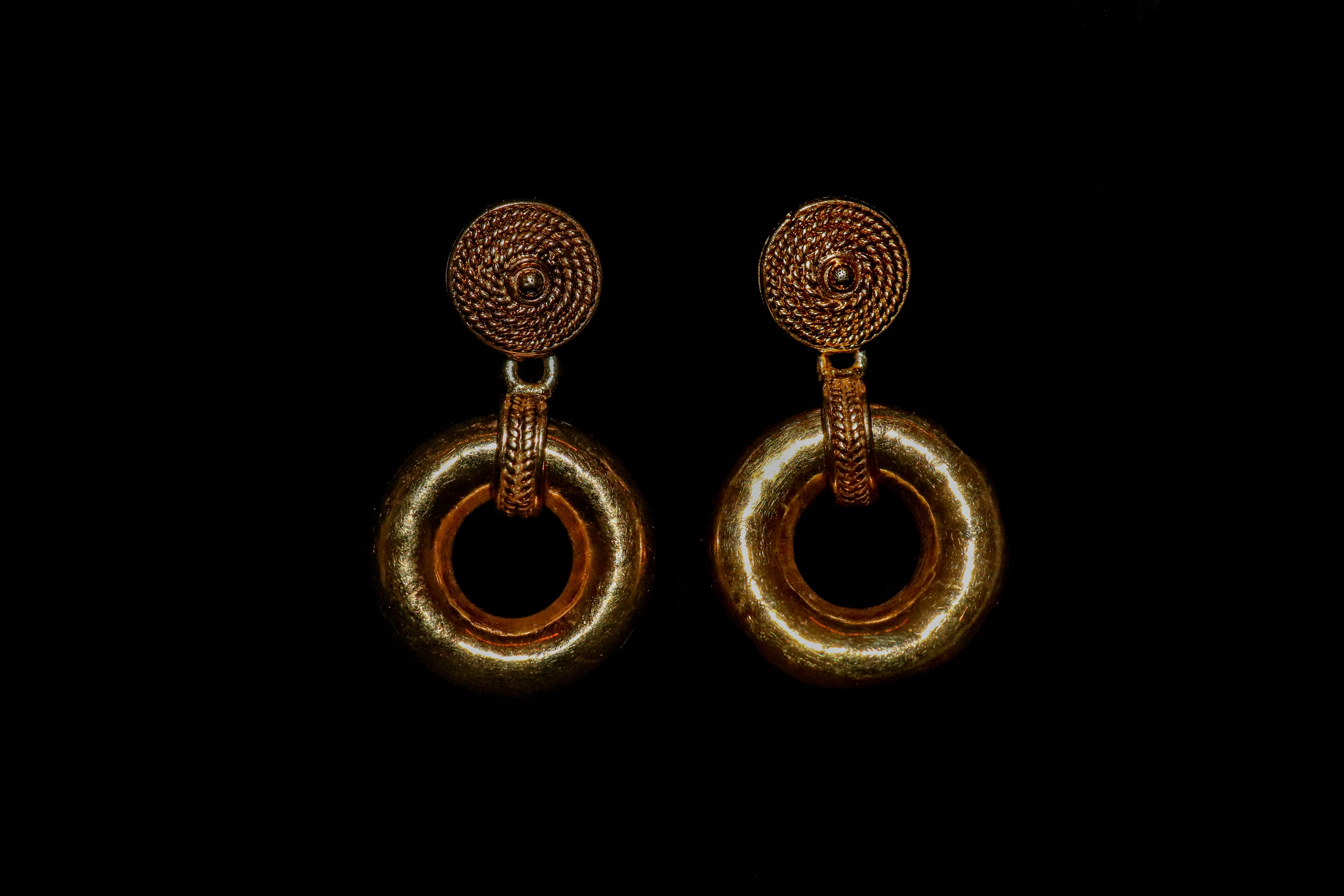 Celia Molano - (ES-01) Gold barter ring earrings