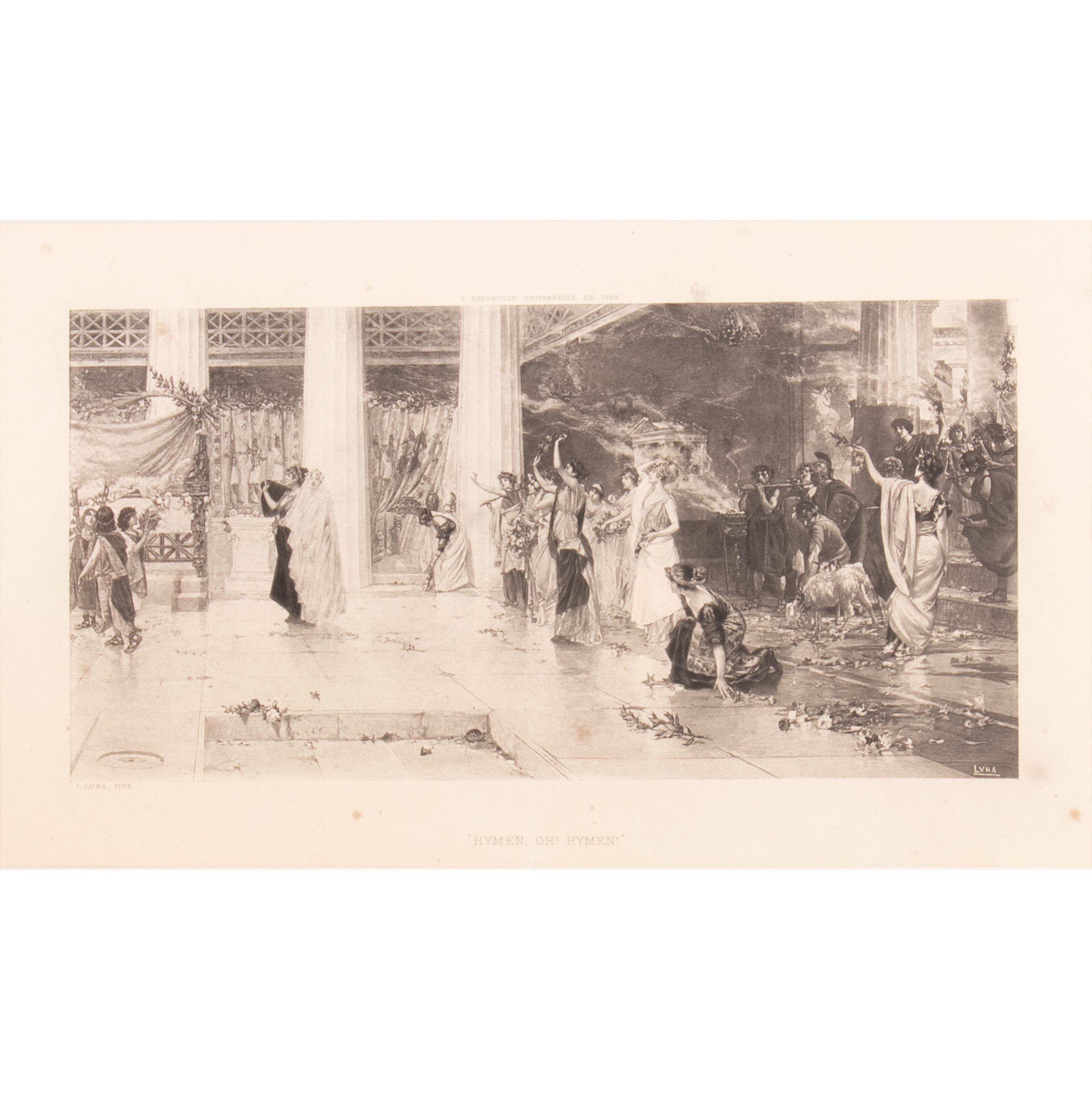 - A print of 'Hymen, O Hymenee' by Juan Luna y Novicio (1857 - 1899)
