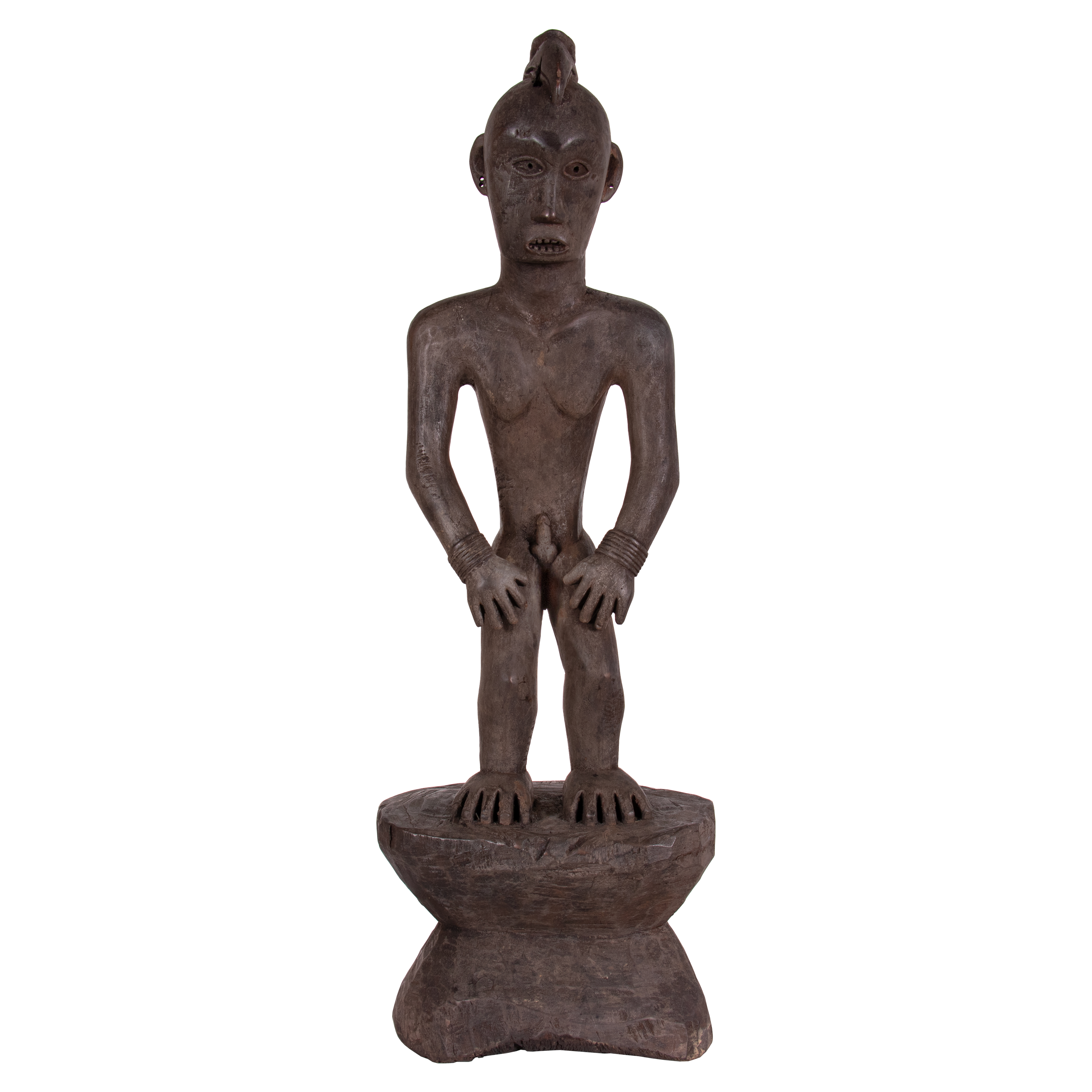 - A standing male bulol with kalaw headdress