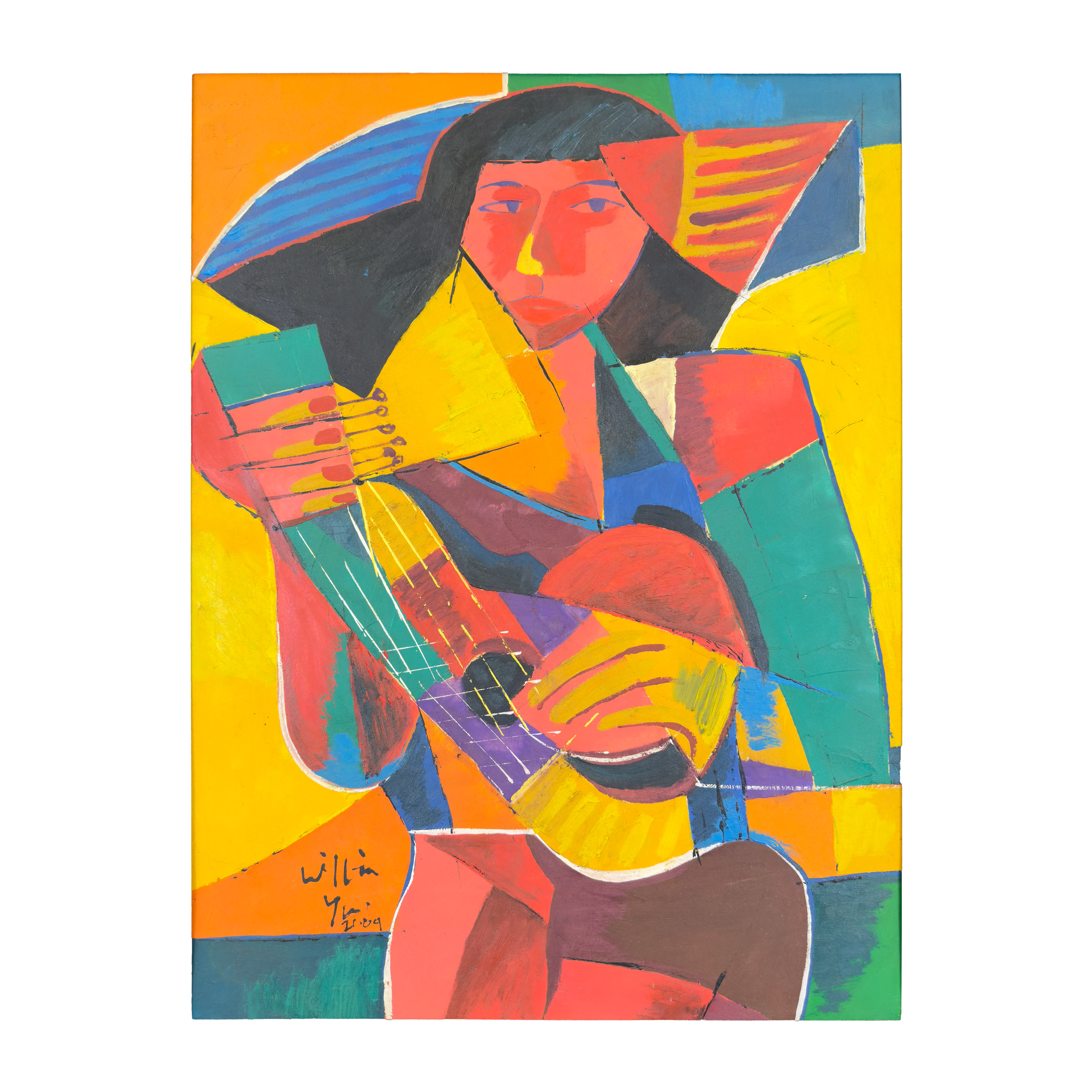 William Yu (b. 1954) - Guitar Woman