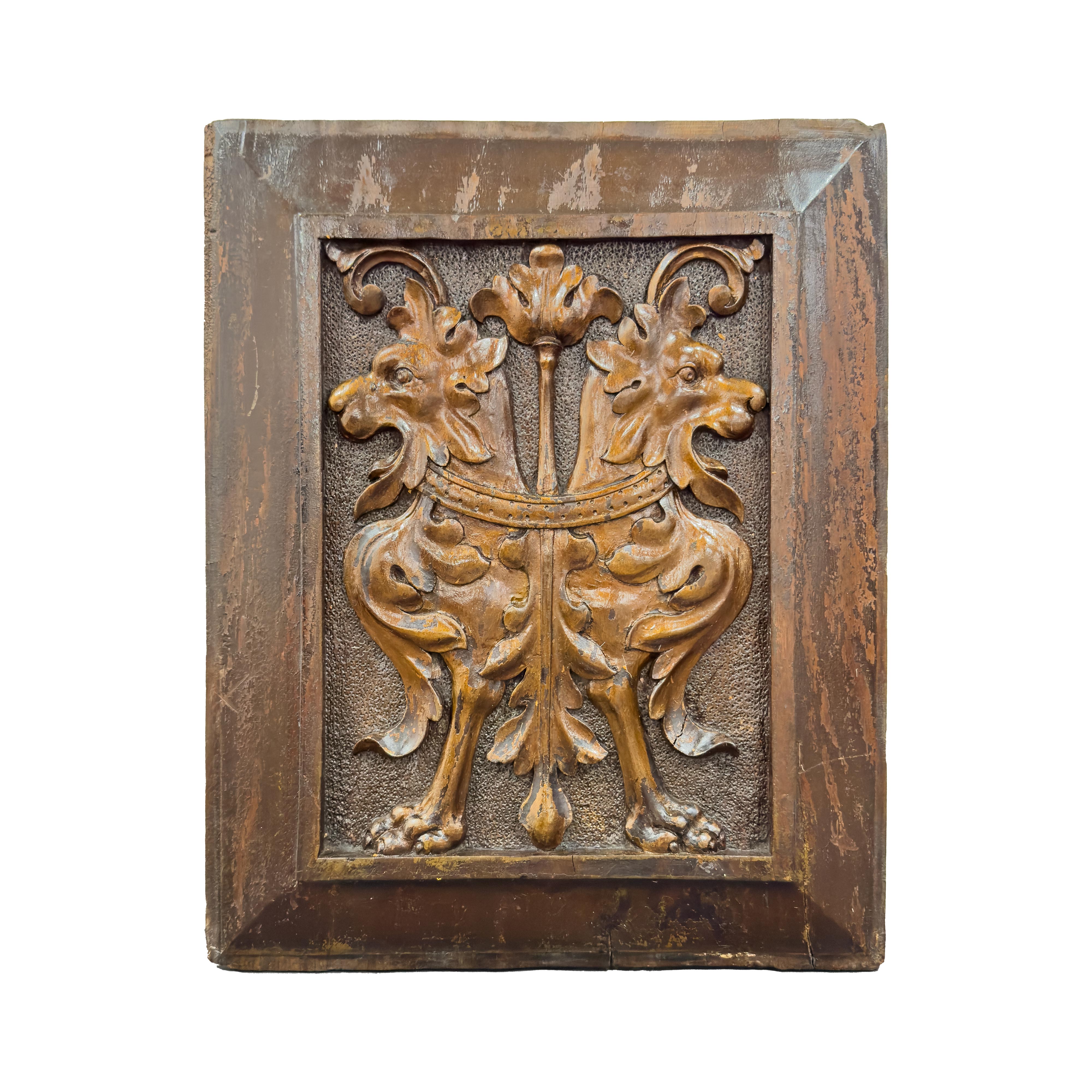 - A relief of a two-headed lion