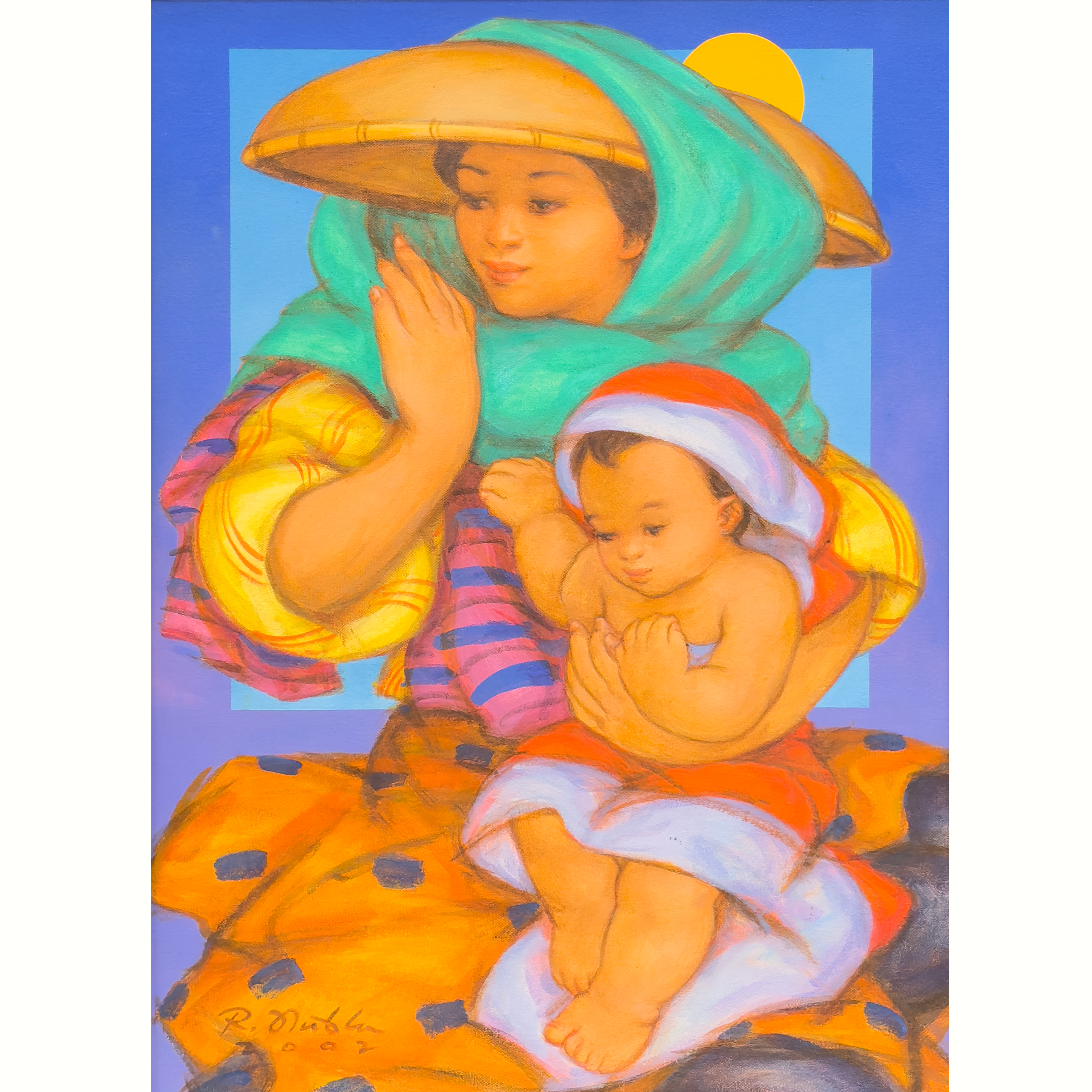 Robert Nubla (b. 1955) - Mother and Child