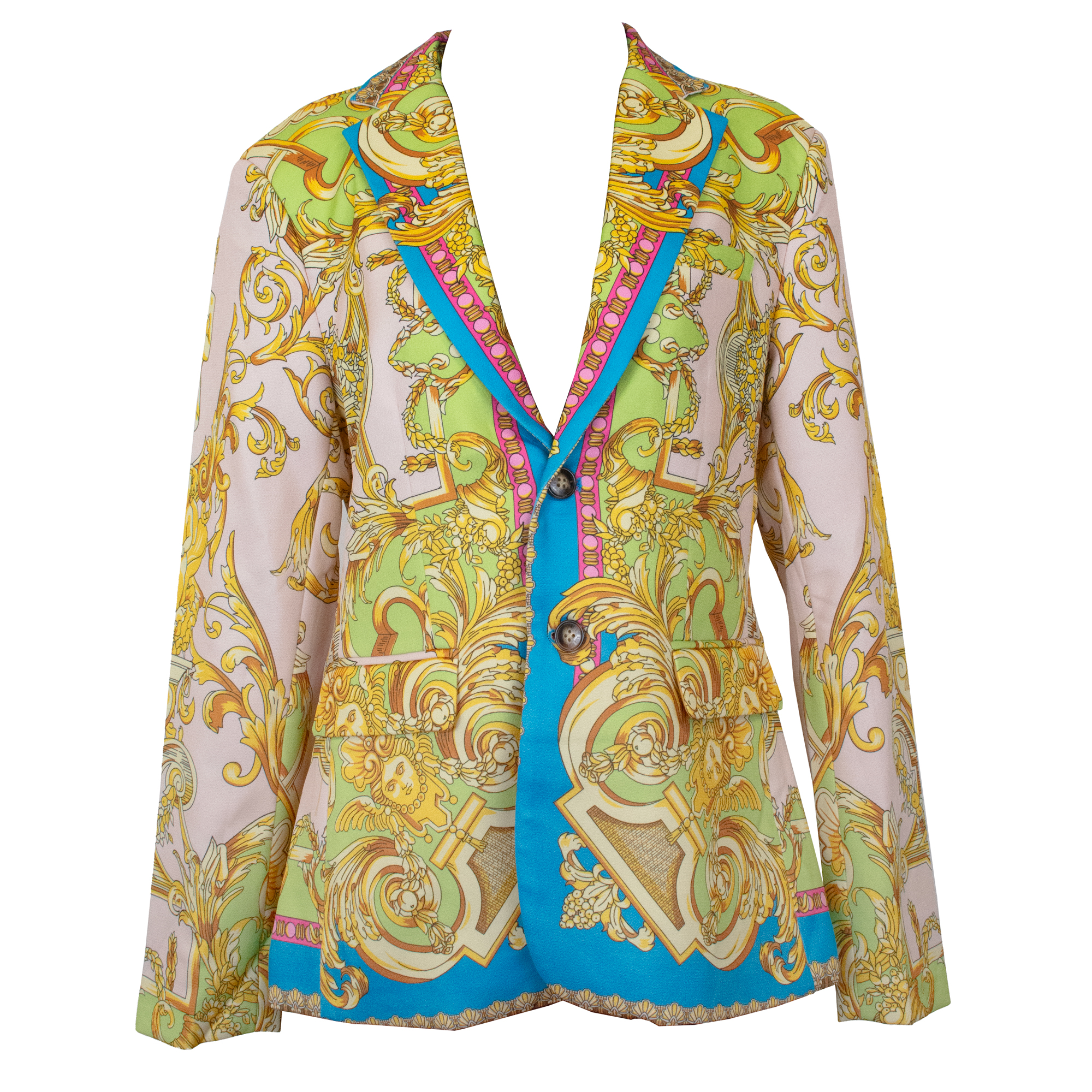 - Mike Hanopol's baroque print jacket
