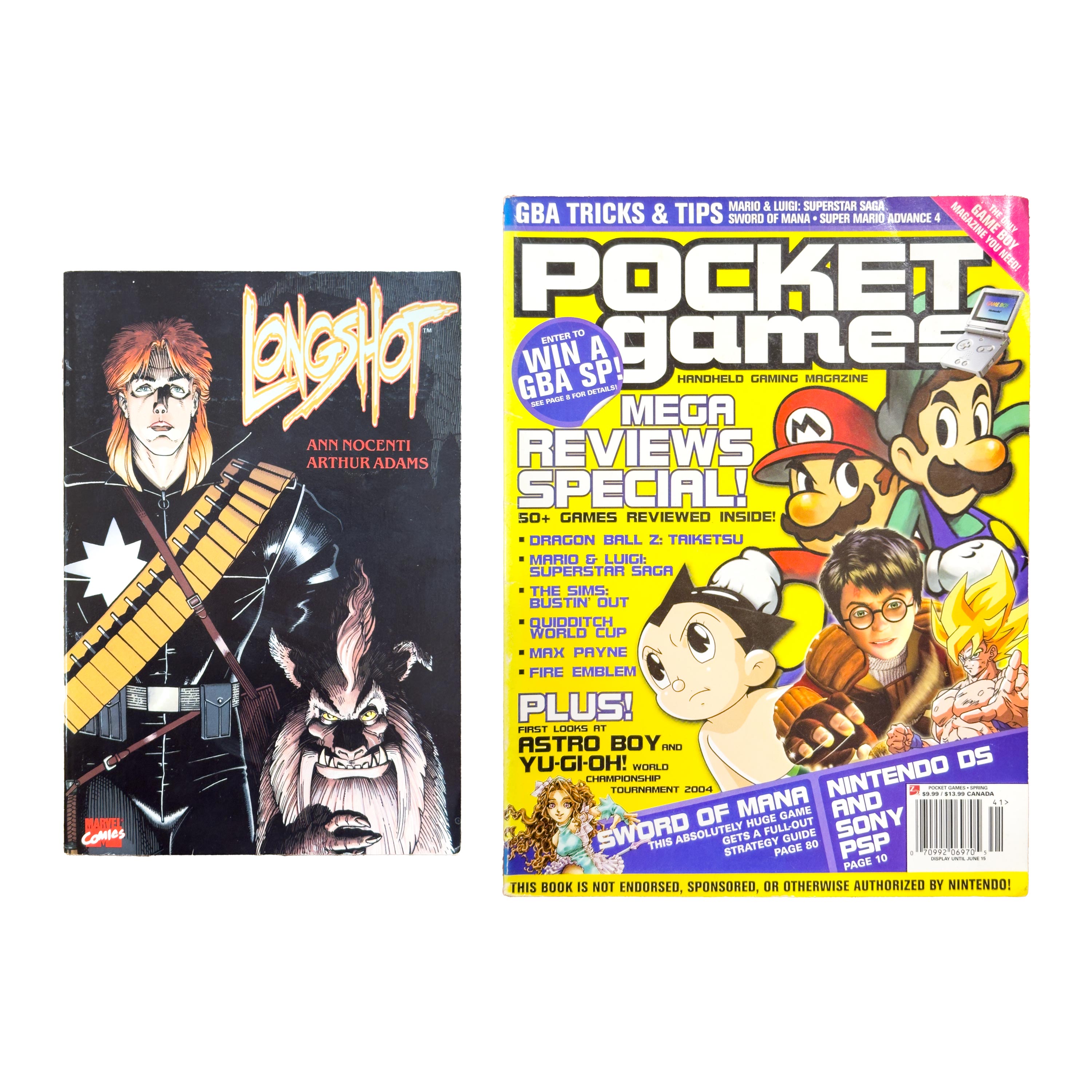 A lot of two publications from the mid-2000s - 'X-Men: Longshot' by Ann ...