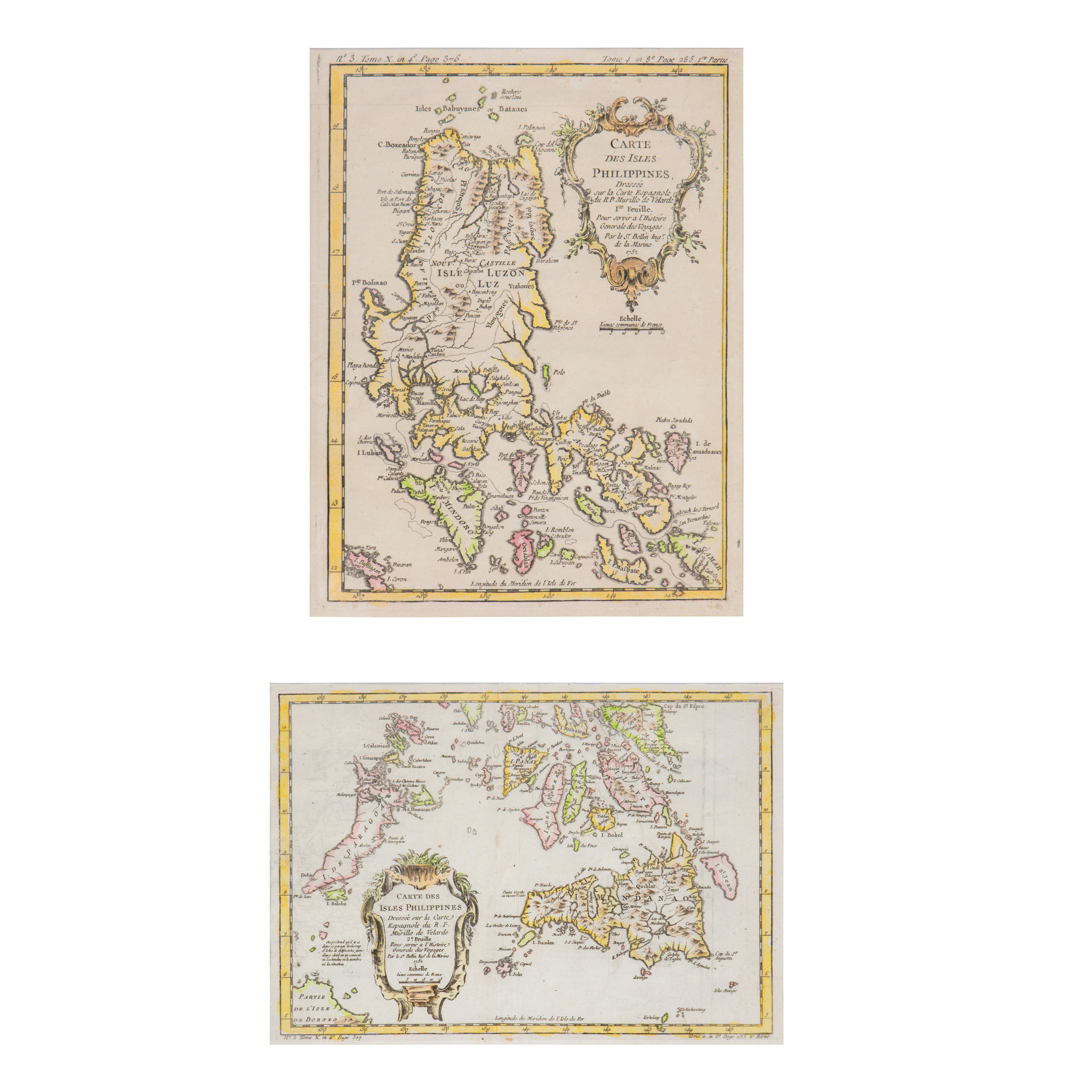 Jacques Nicolas Bellin (1703 - 1772) - A map of the Philippine Islands