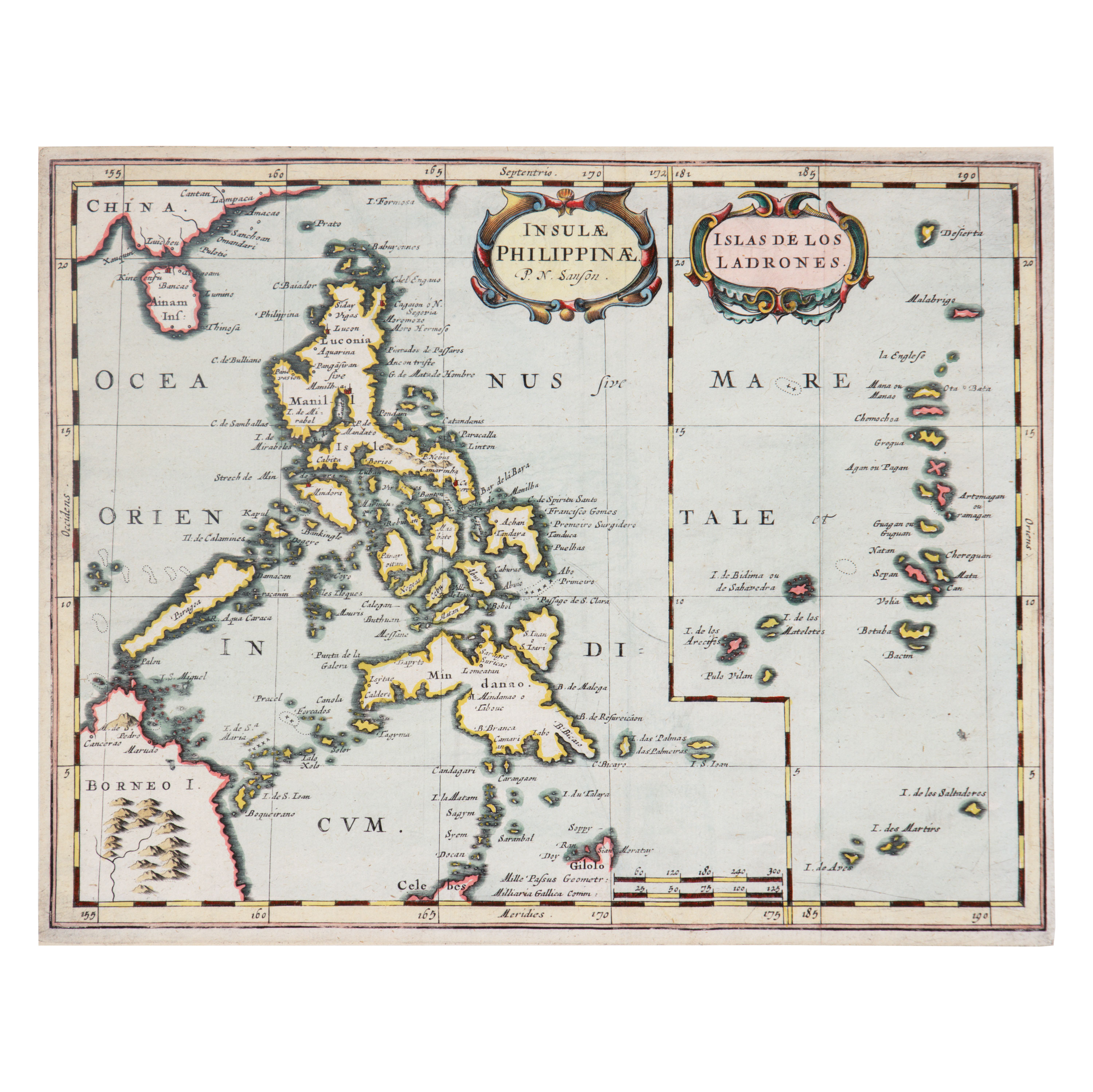 Nicolas Sanson (1600 - 1667) - Insulae Philippinae / Islas de los Ladrones