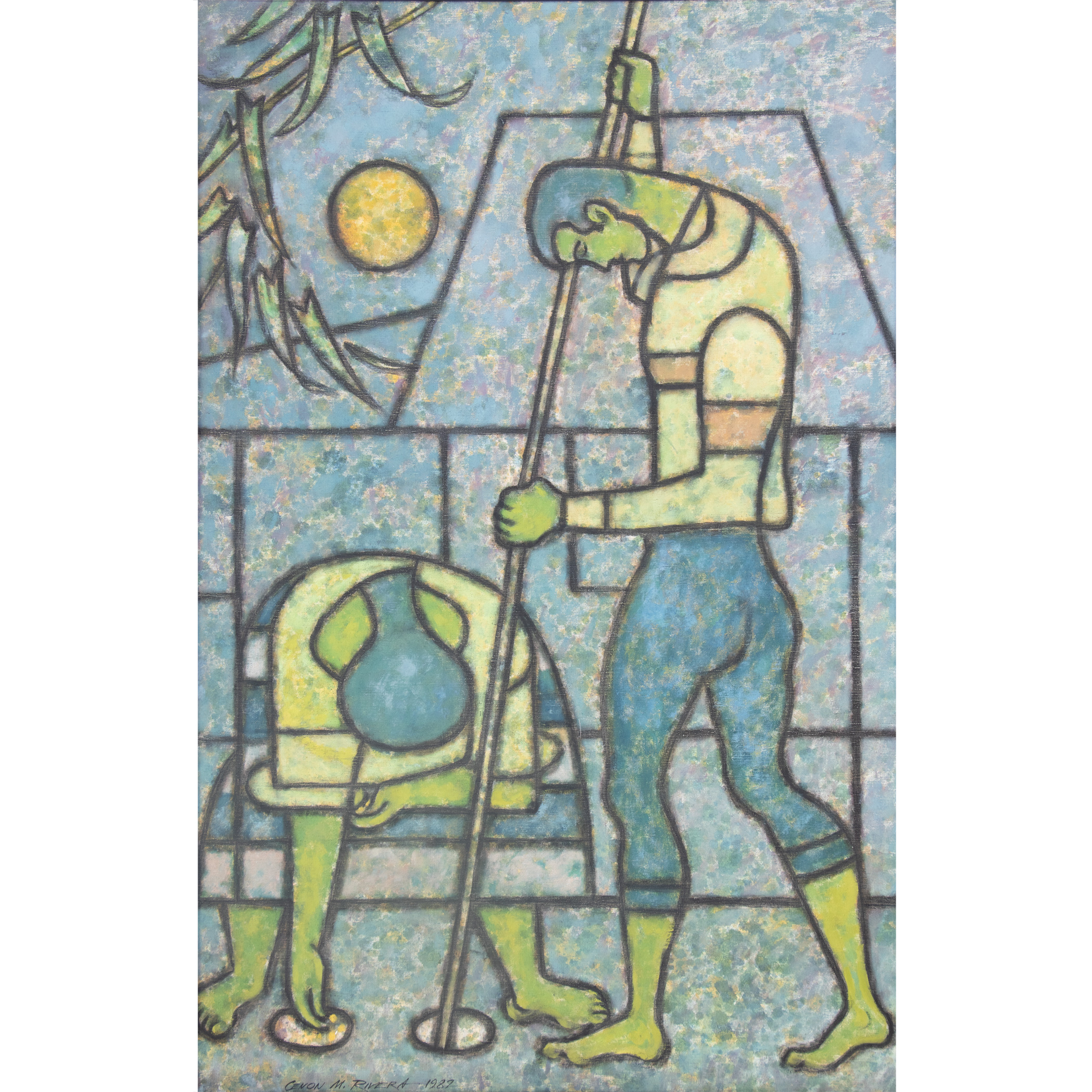 Cenon Rivera (1922 - 1998) - Untitled (Workers)