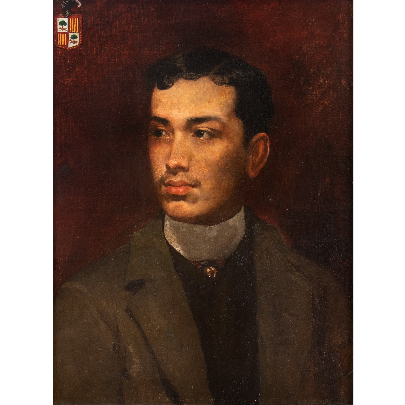 Félix Resurrección Hidalgo (1855 - 1913) - Portrait of Manuel de Yriarte