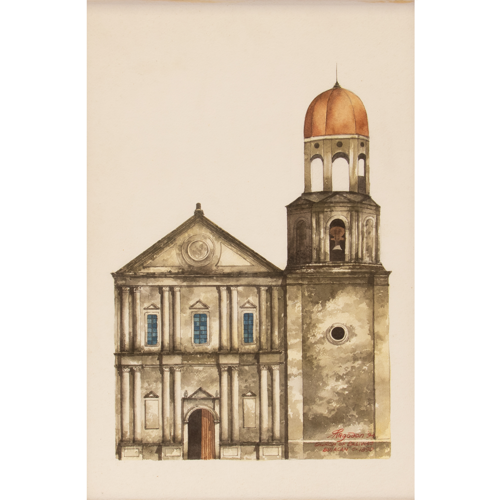 Rodolfo Ragodon (1929 - 2001) - Church of Baliwag, Bulacan 1890